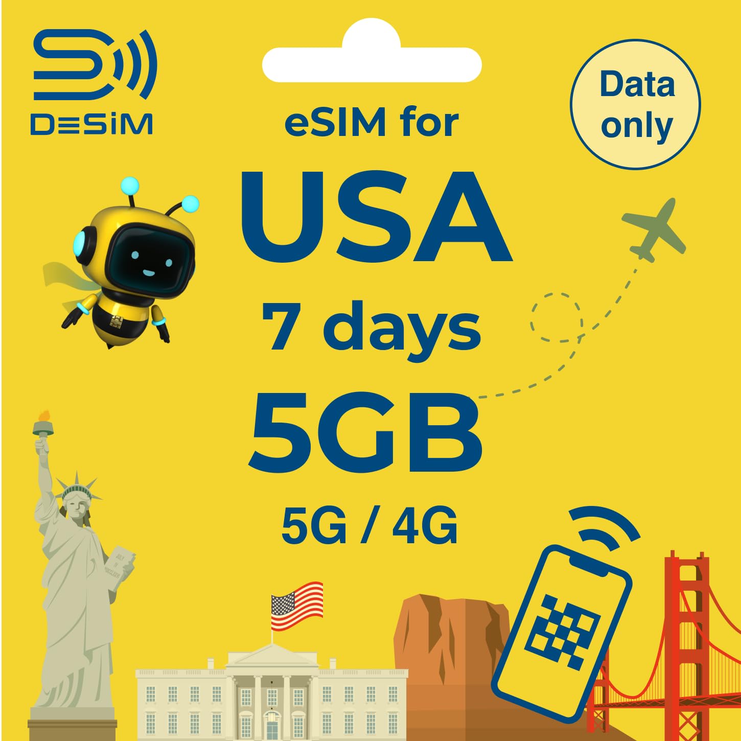 Buy DeSiM USA 7 Days 5GB | | Data ONLY | High-Speed 5GB Data（7 Days ...