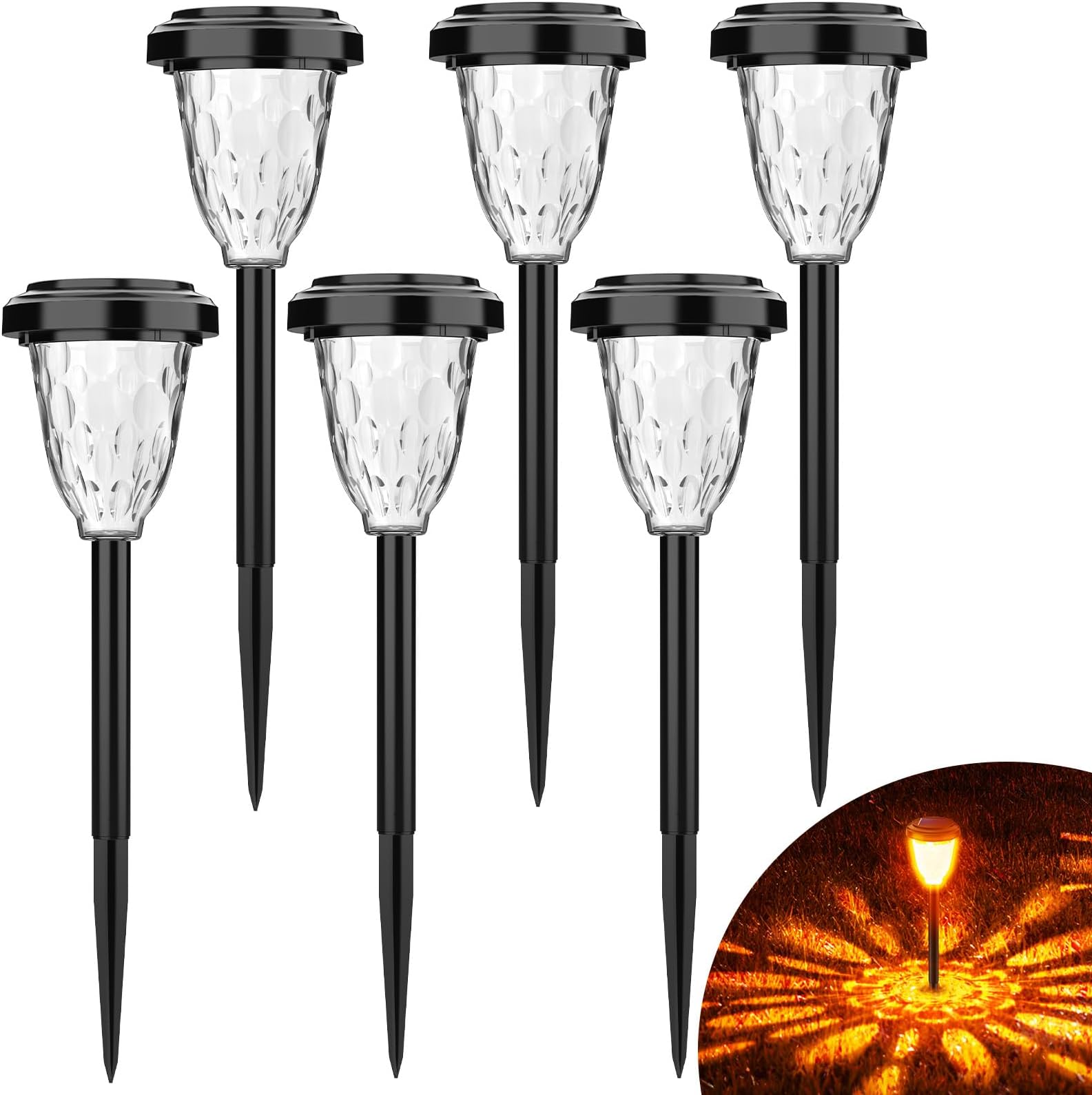 FIFlying Solarlampen für Außen, 8 Stück LED Solarleuchten Garten Deko ...