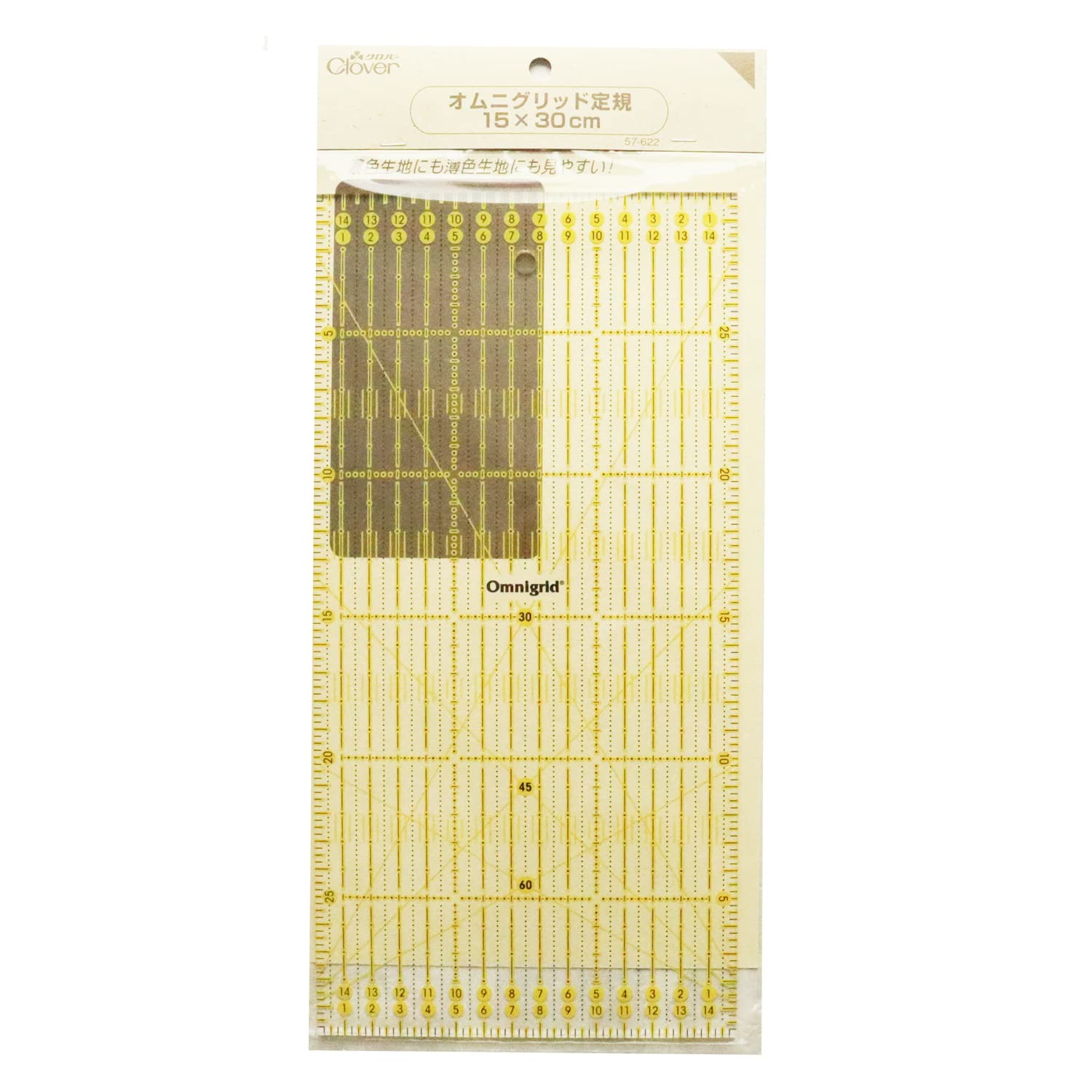 Amazon.com: Clover Omni-Grid Ruler 15x30cm : Arts, Crafts & Sewing