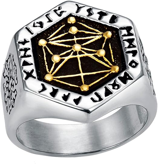 Anelli in acciaio inossidabile per uomo Mitologia nordica Anello indice ...