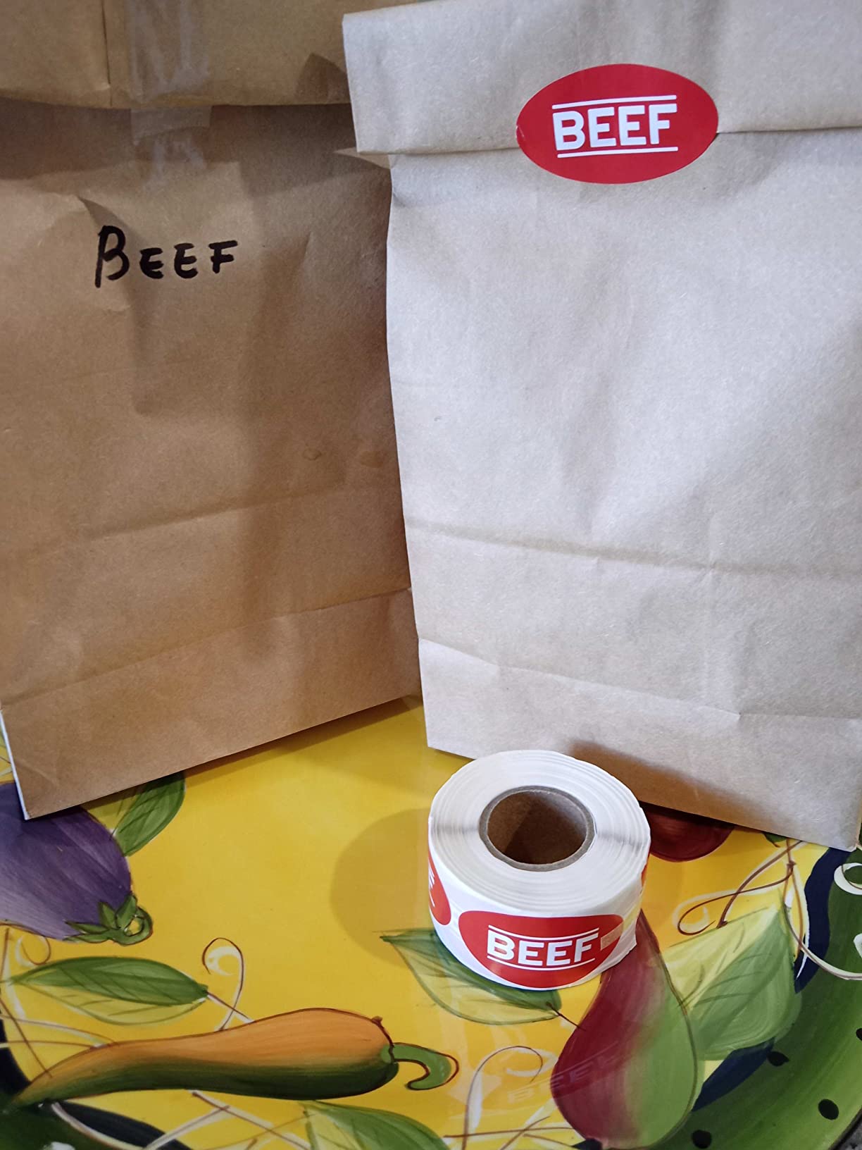 $3/mo - Finance Beef Stickers - 1.75 x 1 Inch Beef Meat Food Labels in ...