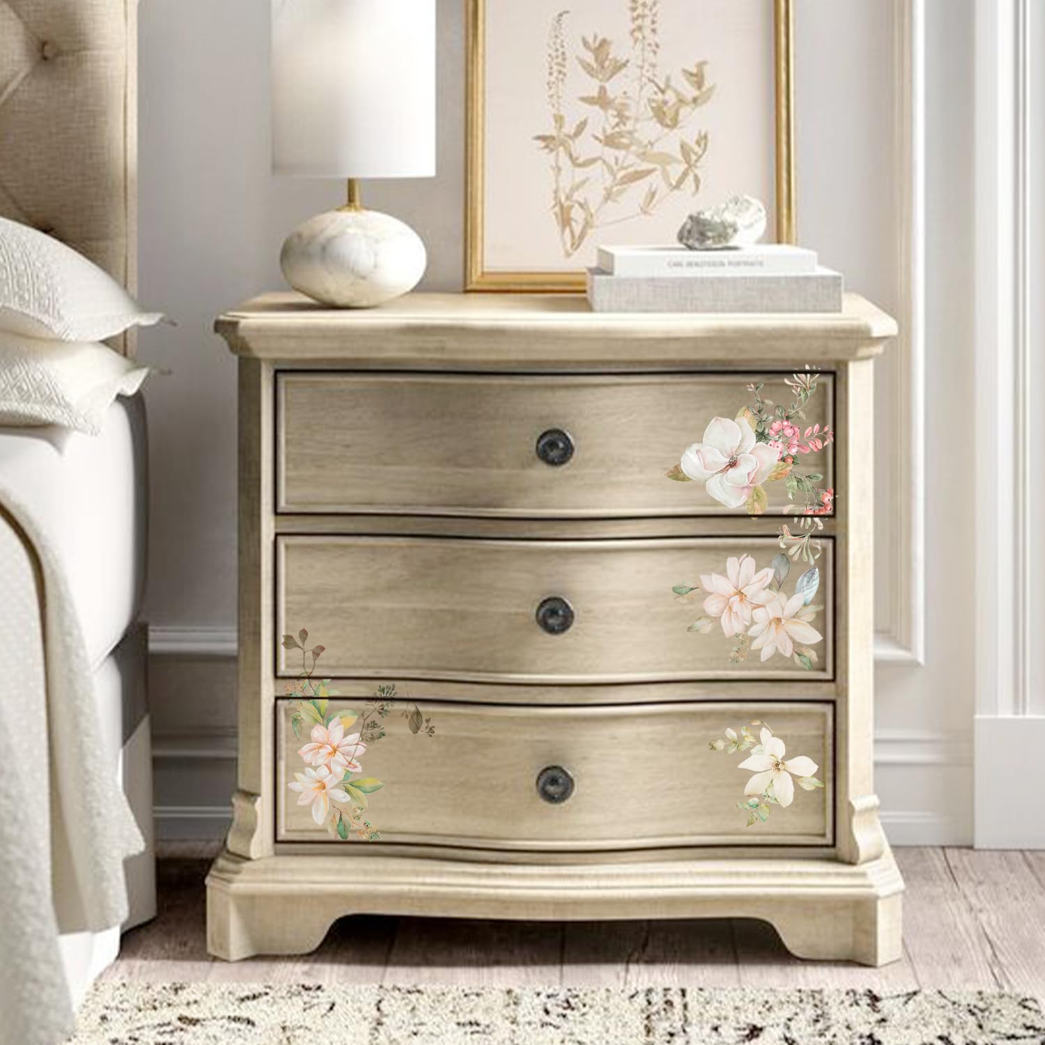 Amazon.com: neukids Magnolia Floral transfers for Furniture Decor ...