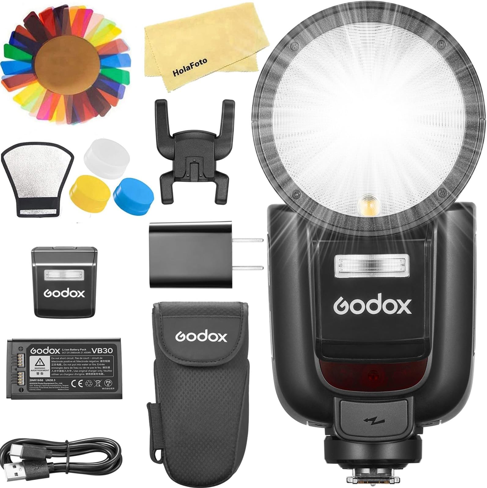 Godox V1 Pro C V1Pro C Round Head Camera Flash for Canon Flash ...