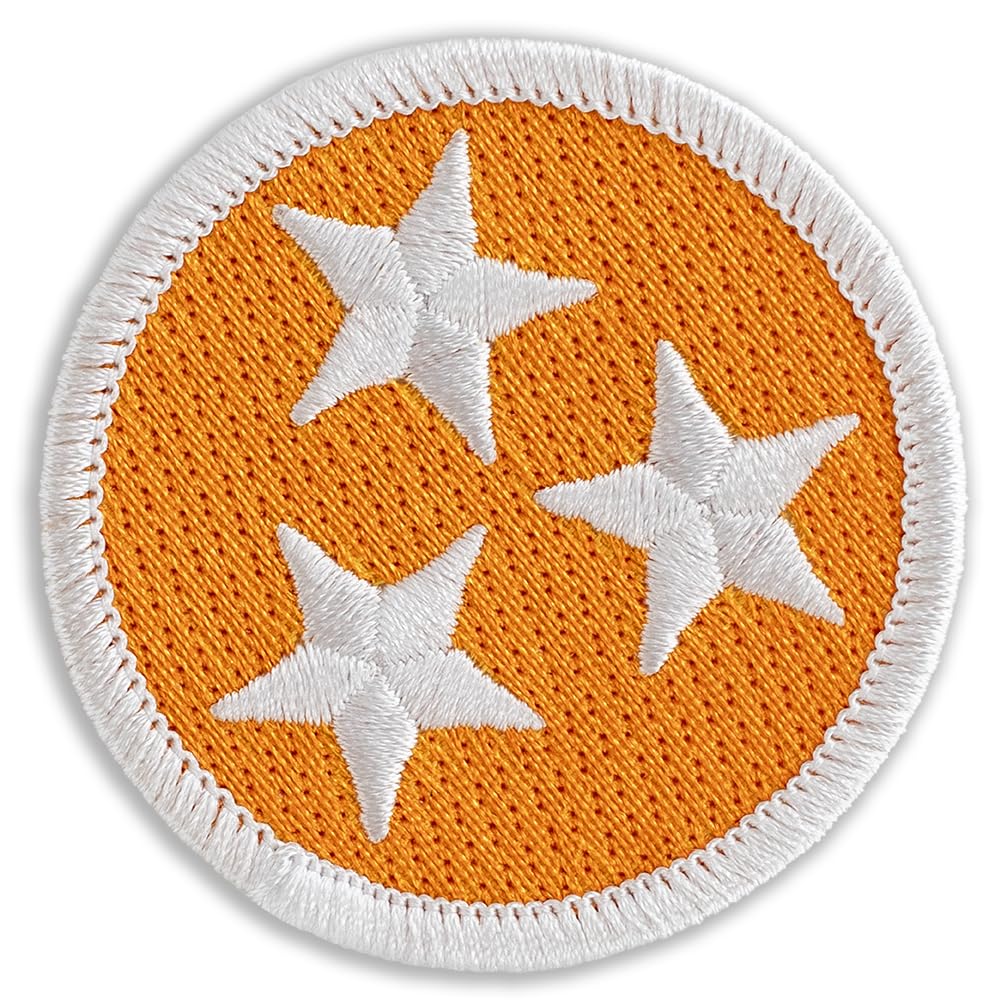 Amazon.com: Orange Tennessee Tristar Patch - 2" Diameter Round ...