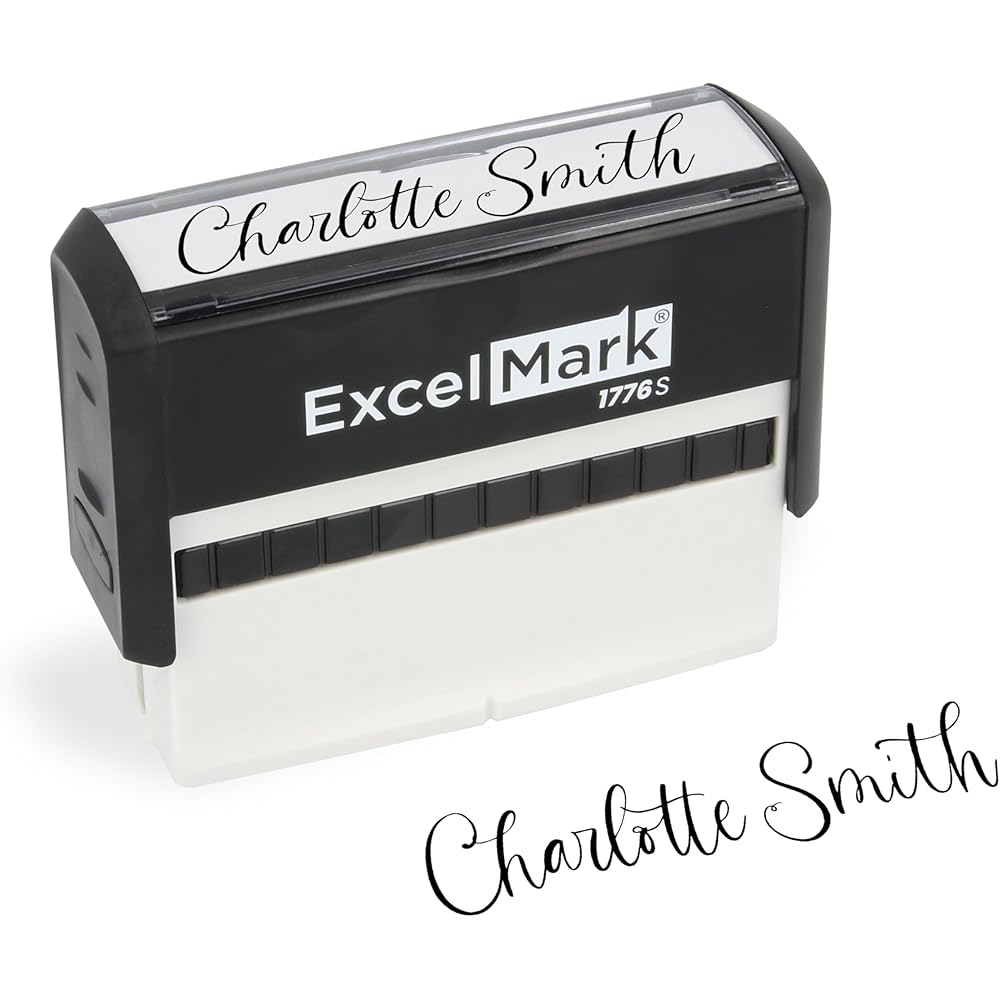 $3/mo - Finance Custom Signature Stamp - Self Inking - Extra Wide | Buy ...