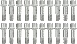 Akozon Wheel Lug Bolt, 20 Pcs Wheel Lug Nuts M14x1.5 Wheel Spacers Lug ...