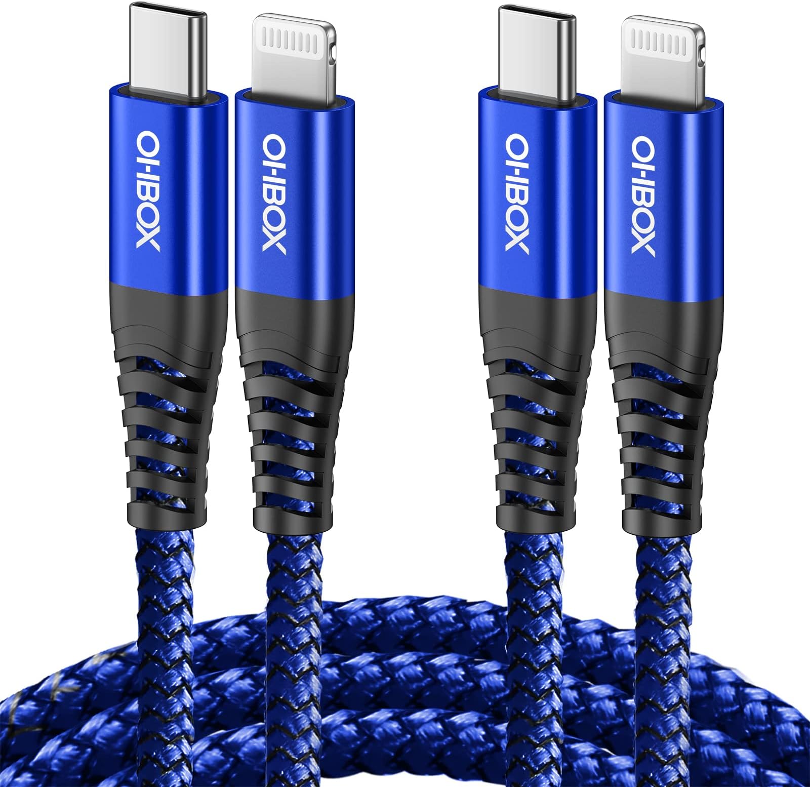 Amazon.com: GALVANOX (2 Pack) Pet Proof iPhone Charger - Braided Metal ...