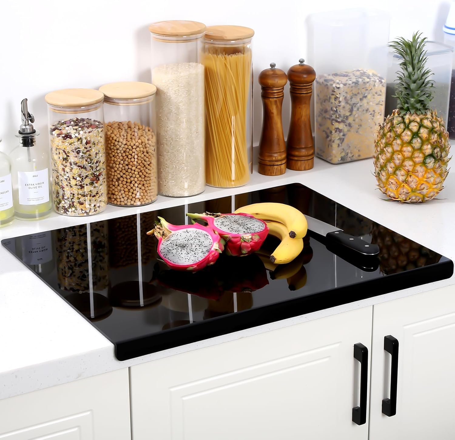 Amazon.com: Hoemwarm 24x18 inch Large Cutting Board with Counter Lip ...