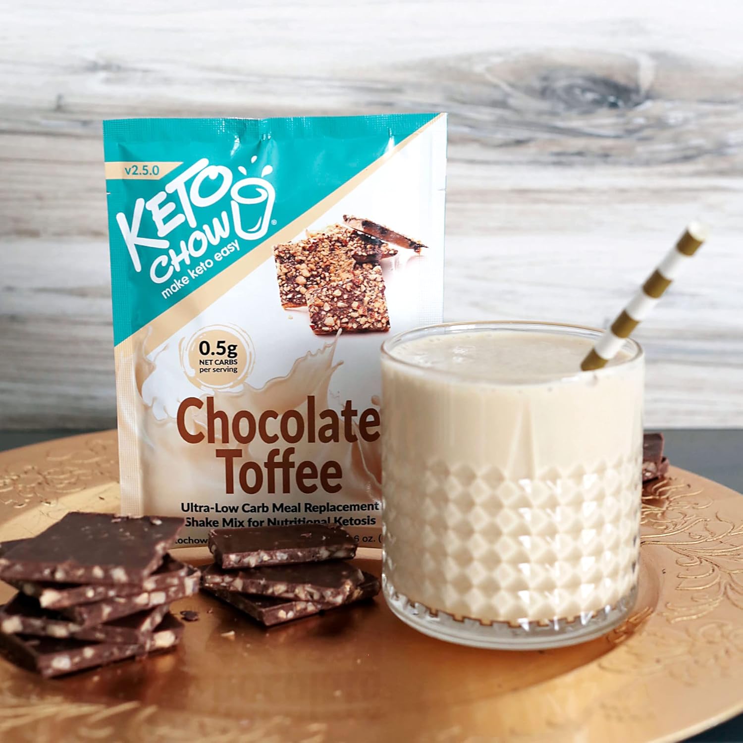 Keto Chow Suplemente bajo en carbohidratos para batidos nutrición ...