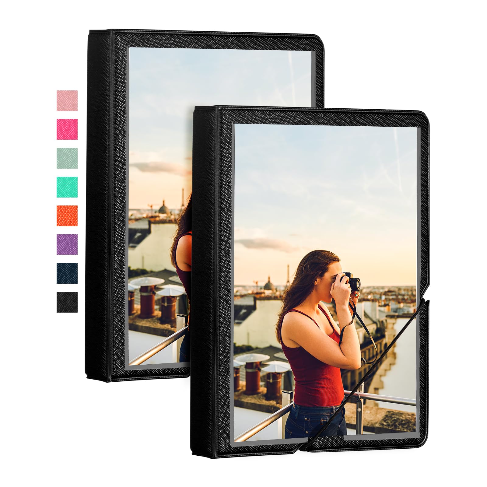 Amazon.com: Lifting 2 Pack Small Photo Album 4x6 28 Pockets Plastic 4 x ...
