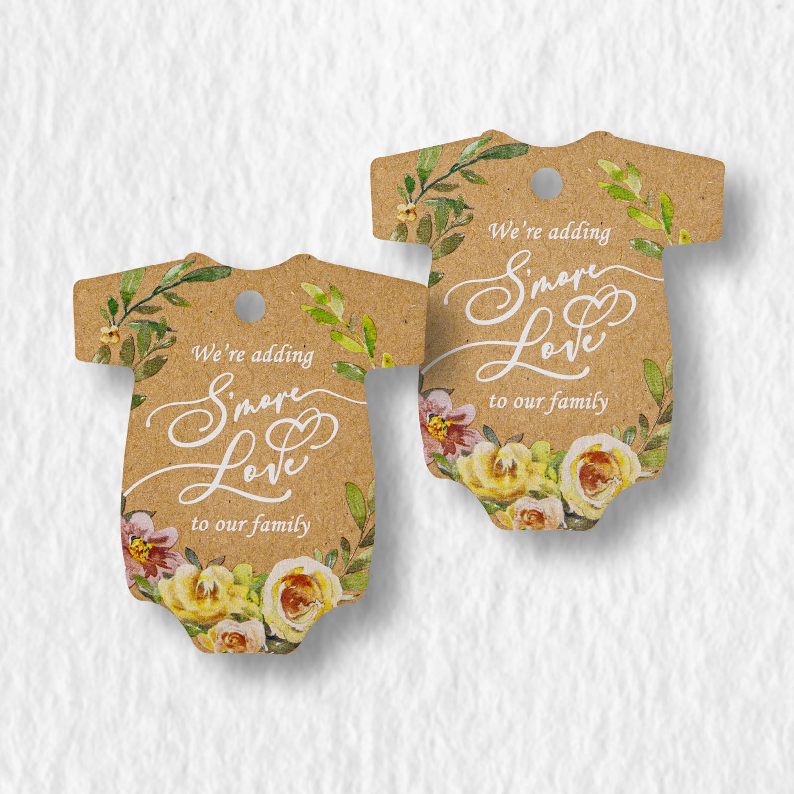 Amazon.com : Summer-Ray 50pcs Baby Onesie Baby Shower Favor Thank You ...