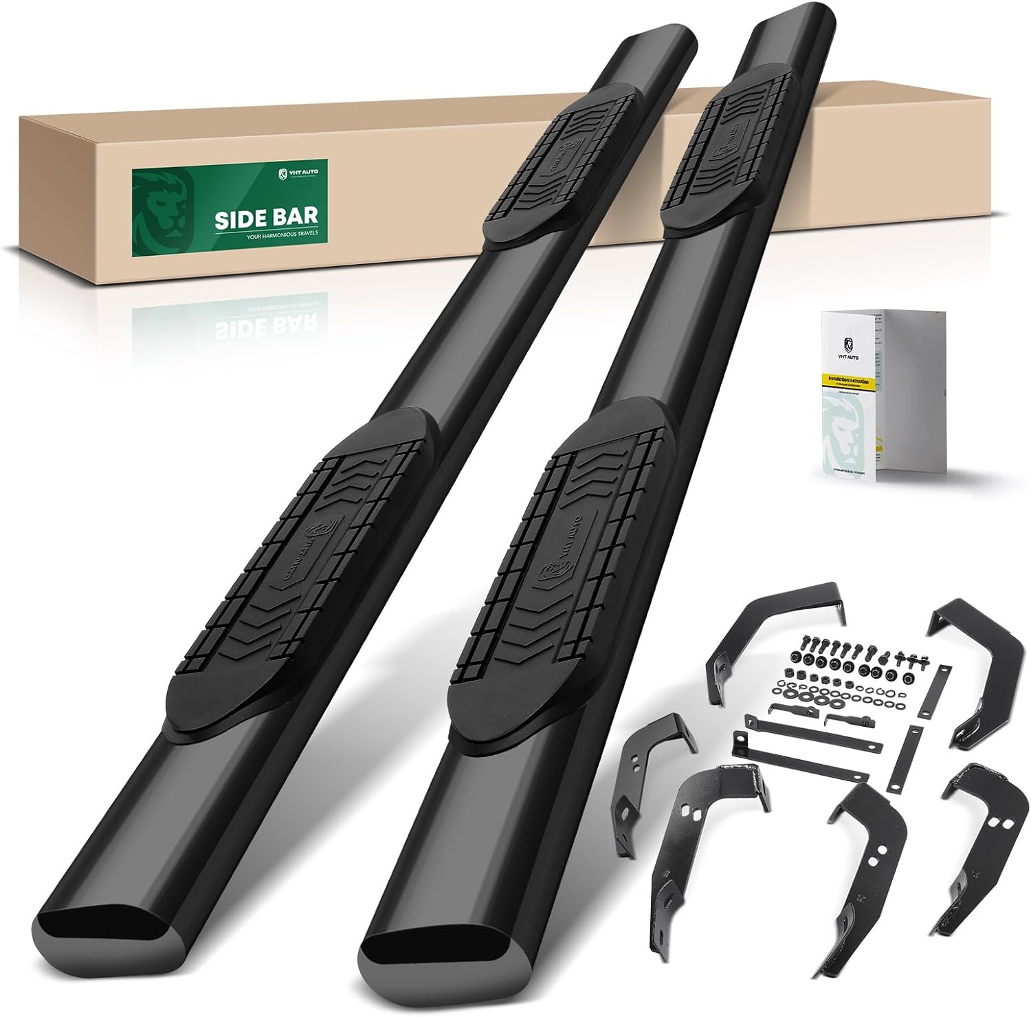 Amazon.com: YHTAUTO 6 Inch Running Boards Side Steps Fit Chevy ...