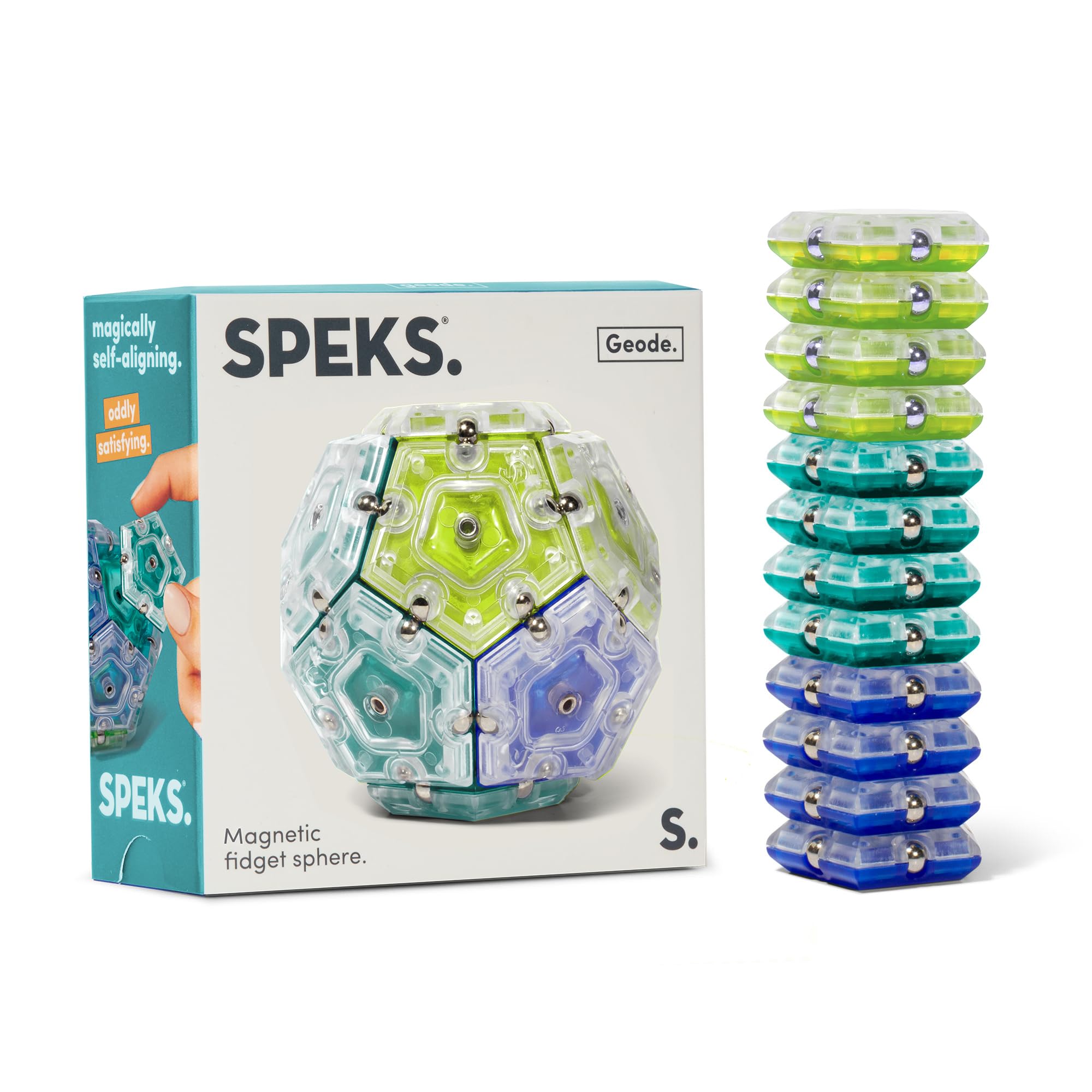Amazon.com: Speks Geode Sphere Magnetic Fidget Toy for Adults & Teens 14+ | Sensory Gadget for ...