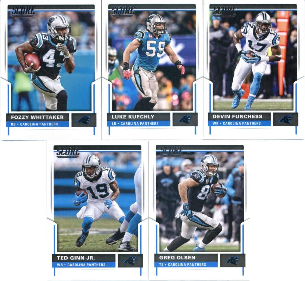 Amazon.com: 2017 Score Carolina Panthers Veterans Team Set of 10 Cards ...