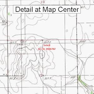 Amazon.com : USGS Topographic Quadrangle Map - Sidell, Illinois (Folded ...