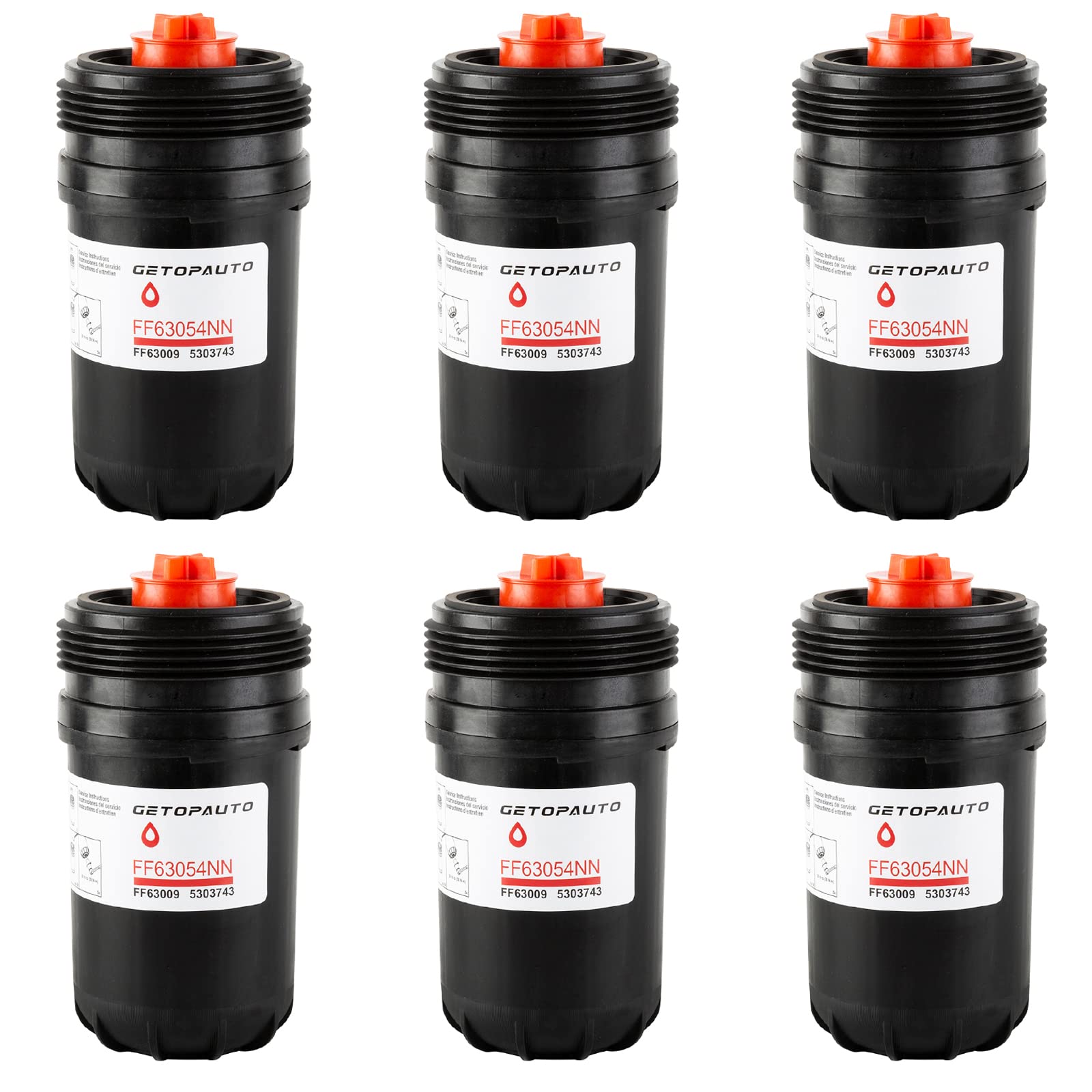 Amazon.com: GETOPAUTO FF63054NN Fuel Filter 10 Micron Compatible with 6 ...