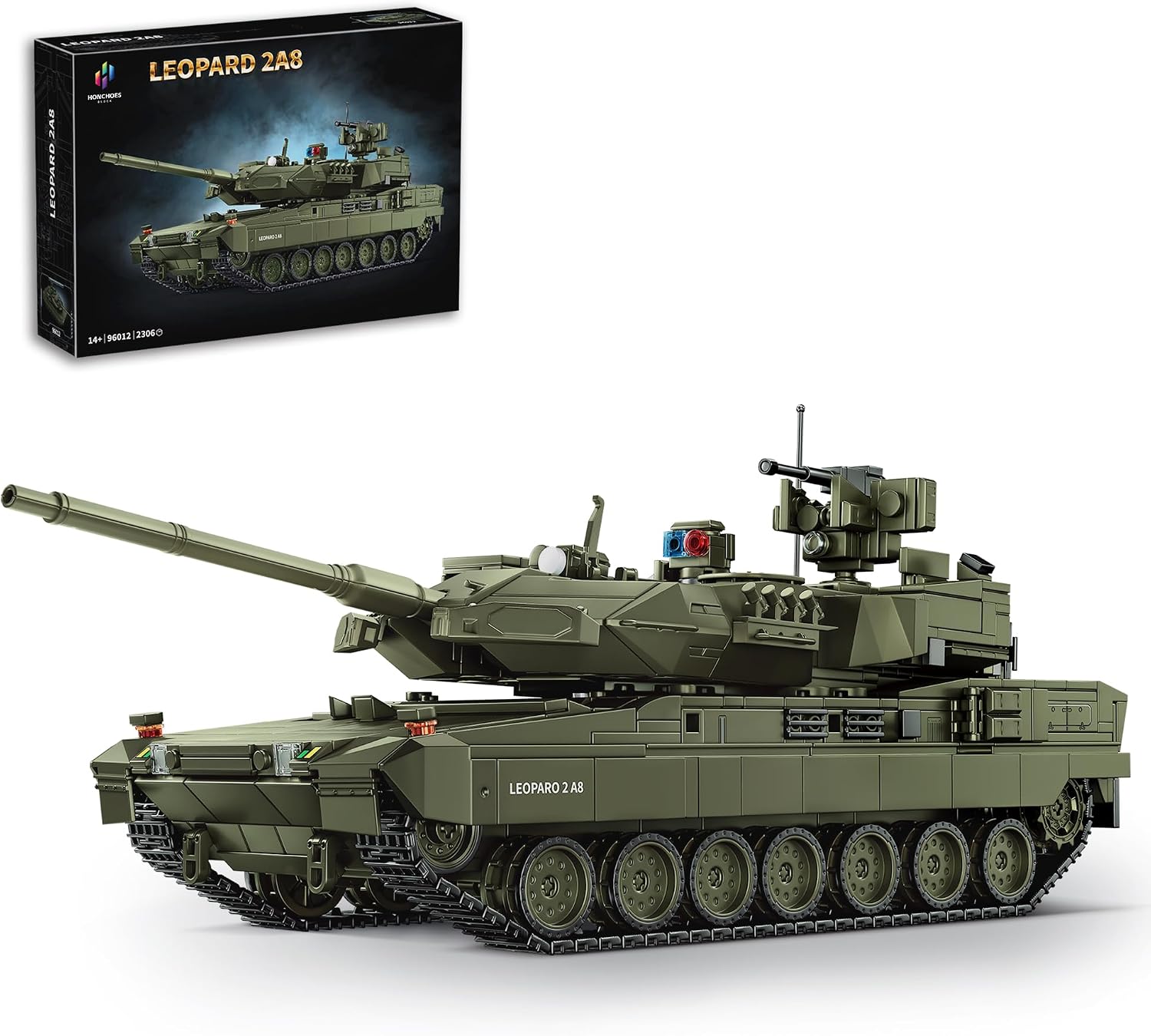 Amazon.com: honchoes Leopard 2 A8 Army Tank Building Sets, Military ...