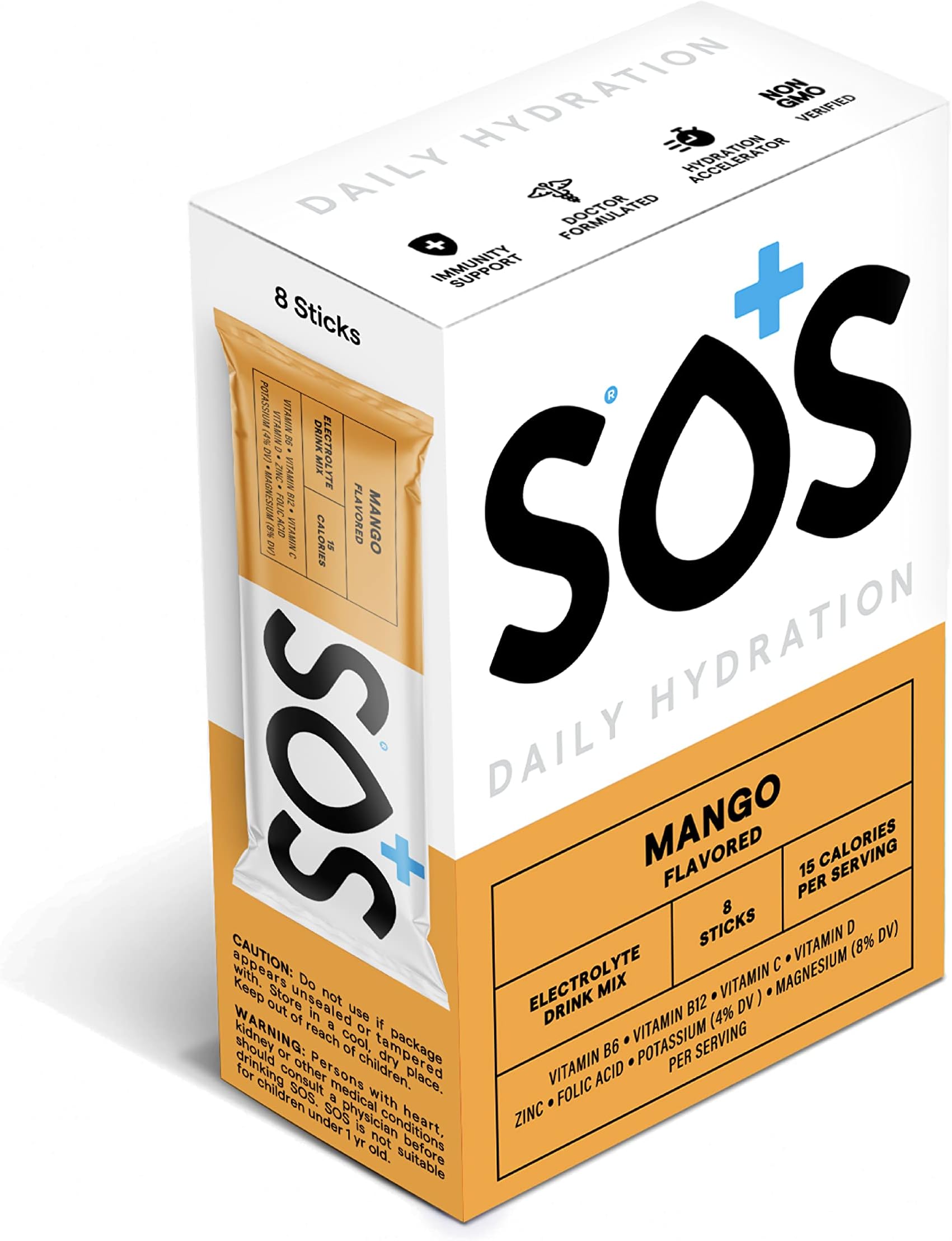 Amazon.com: SOS Hydration (8 Servings (Pack of 1), Mango) : Health ...