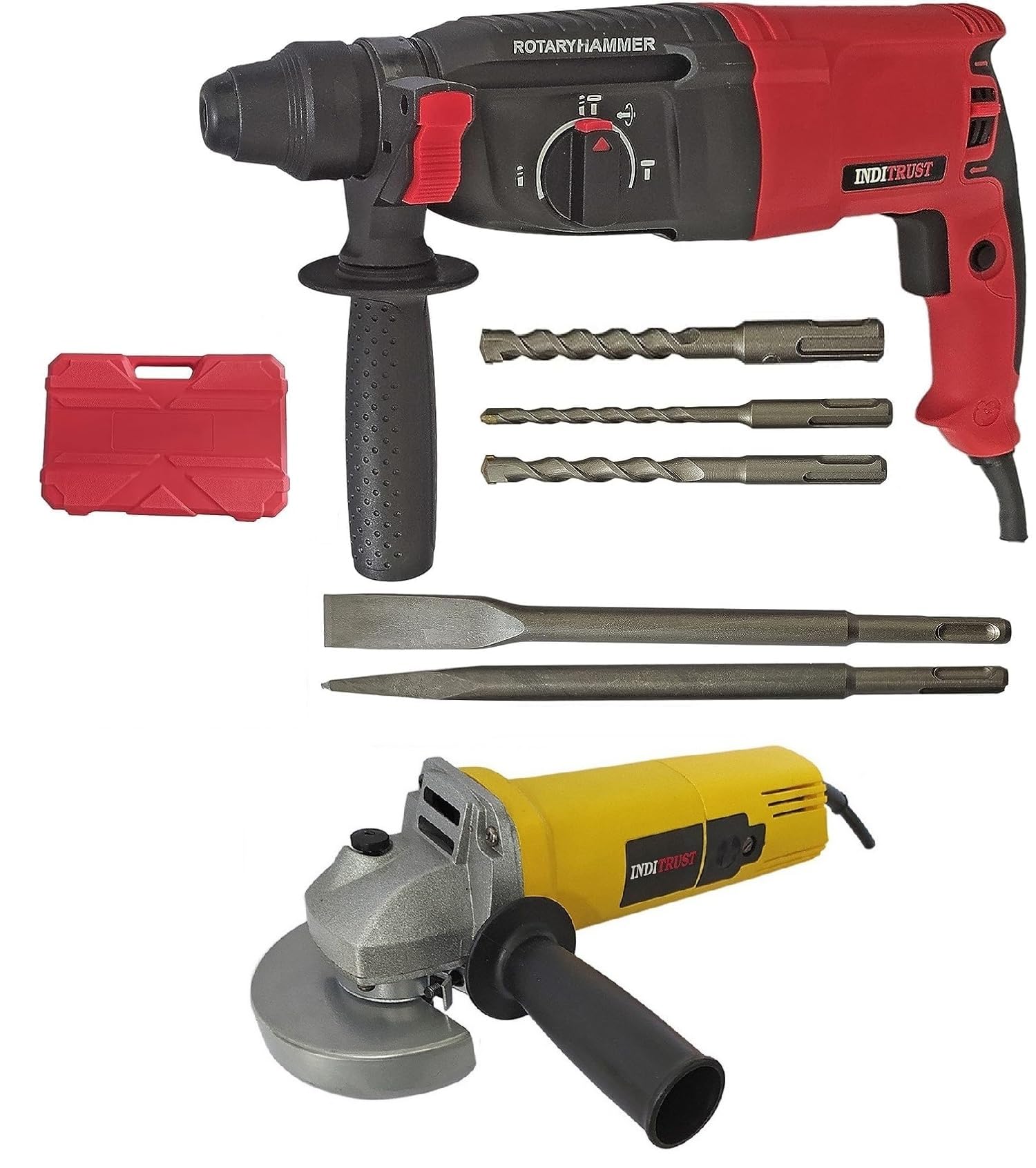 Inditrust 6 Months Warranty 1250w 26mm Reversible Rotary Hammer ...