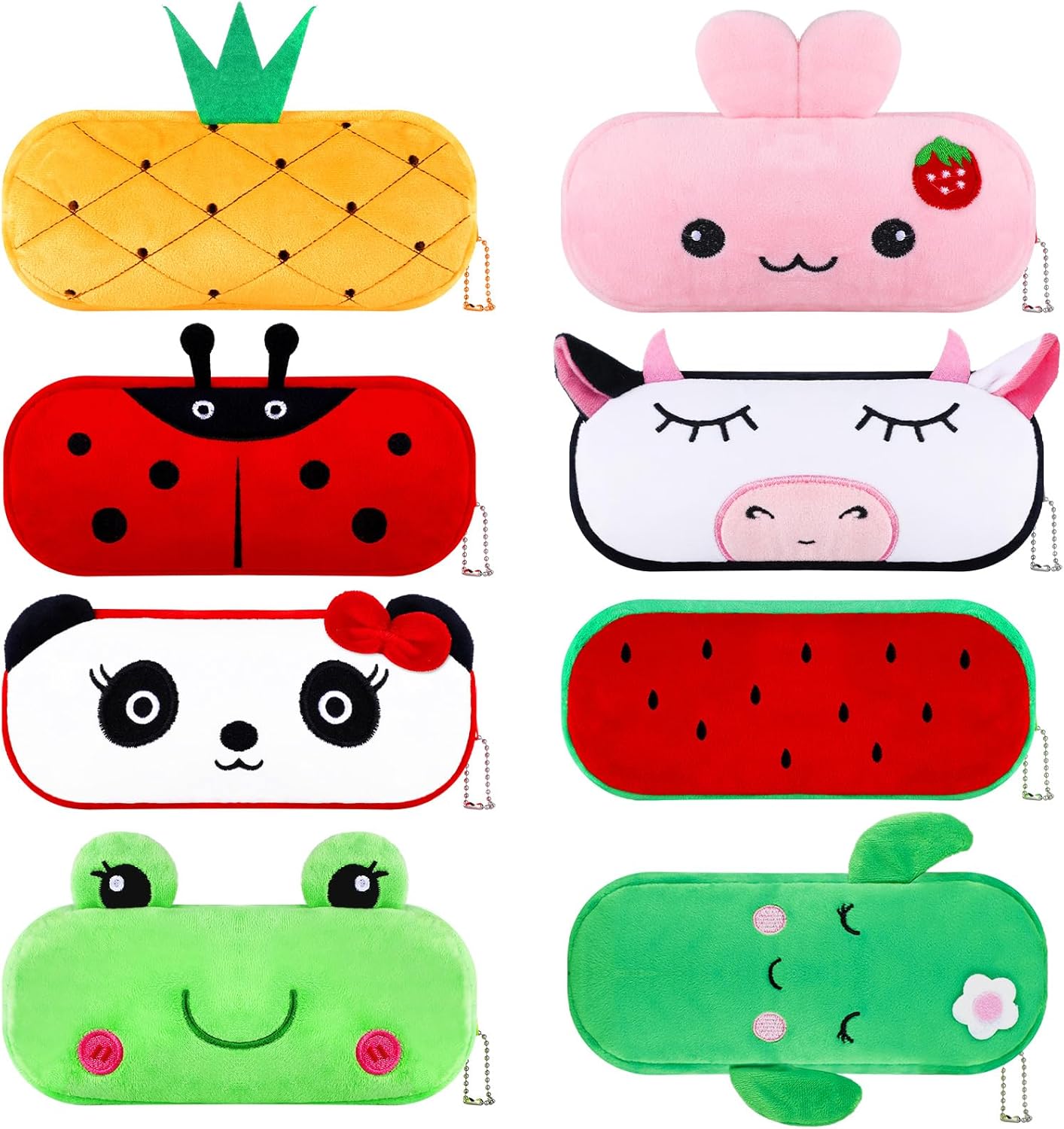 Amazon.com : Chivertion 16 Pcs Cute Cartoon Pencil Cases Bulk Zipper ...