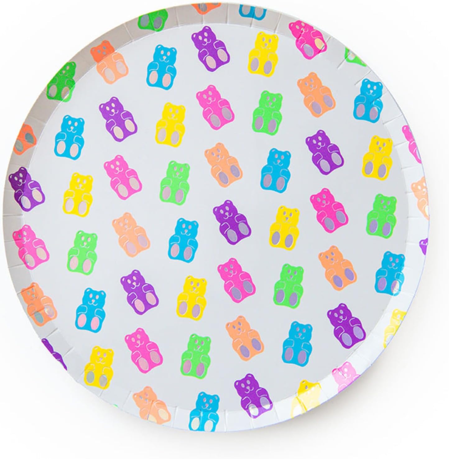 Amazon.com: Jollity & Co. Gummy Bear Dessert Plates - Pack of 8 Paper ...