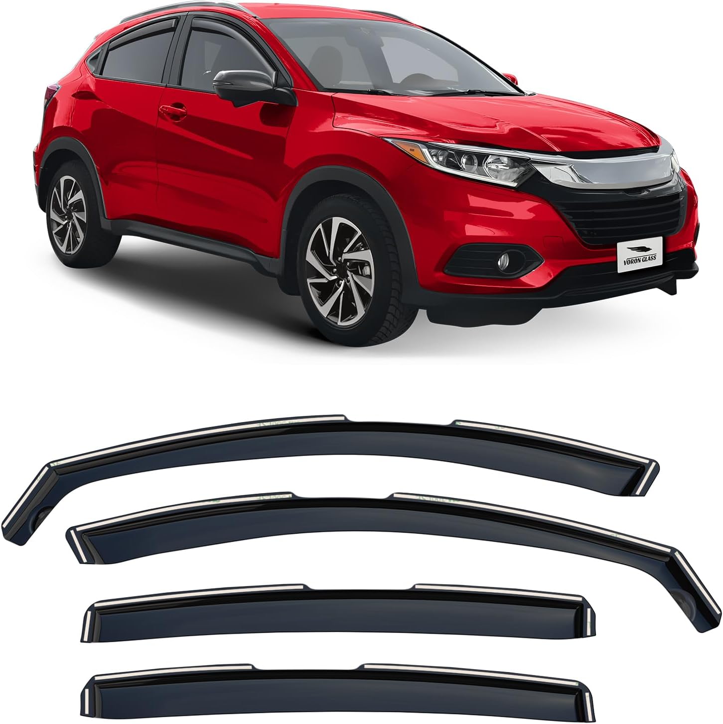 Amazon.com: Cuztom Tuning JDM 3D Style Smoked Clip-On Type Window Visor ...