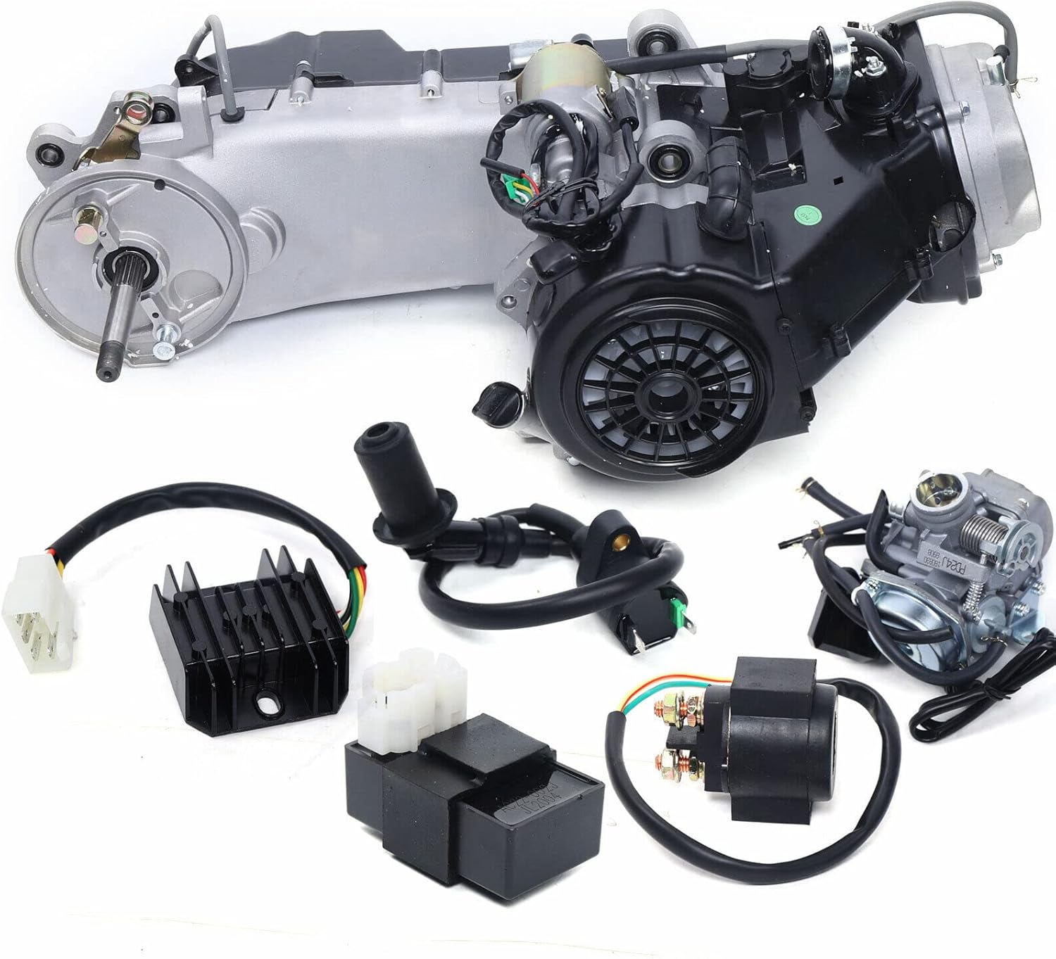 Amazon.com: DOONARCES 4 Stroke 150cc Gy6 Engine Motor Long Case Single ...