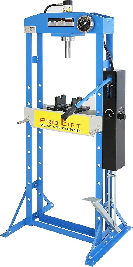 Pro-Lift-Montagetechnik 15t prasa warsztatowa, pedał ręczny i nożny ...