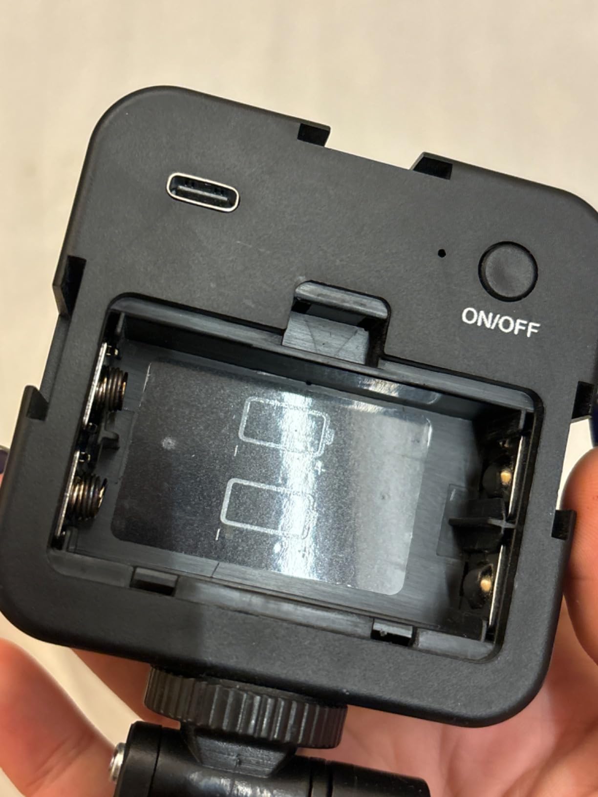 Amazon Basics Camera Video Light with Clip and 3 Cold Shoe Connector ...