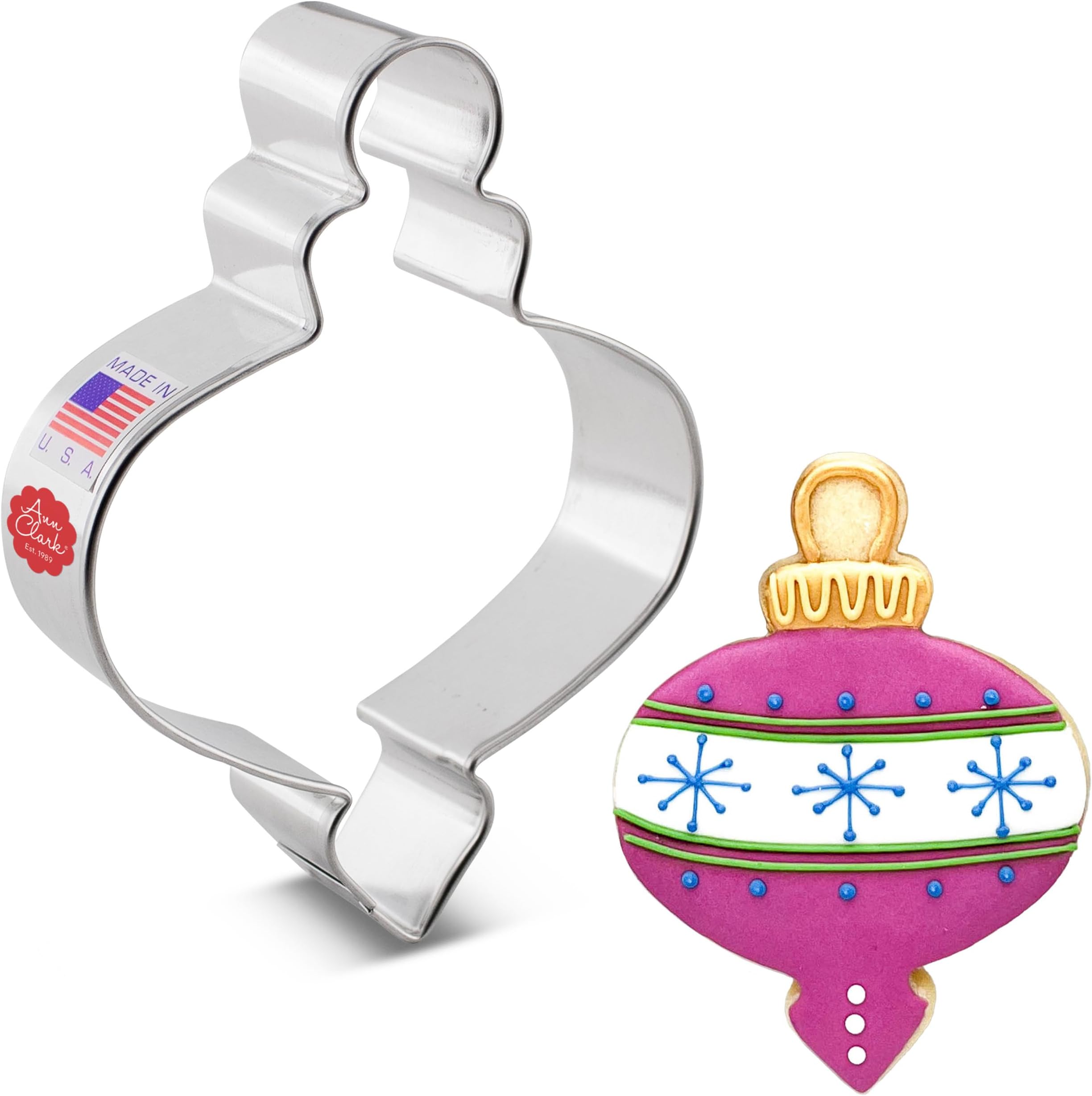 Amazon.com: Large Christmas Ornaments Cookie Cutters, 4Pcs Winter ...