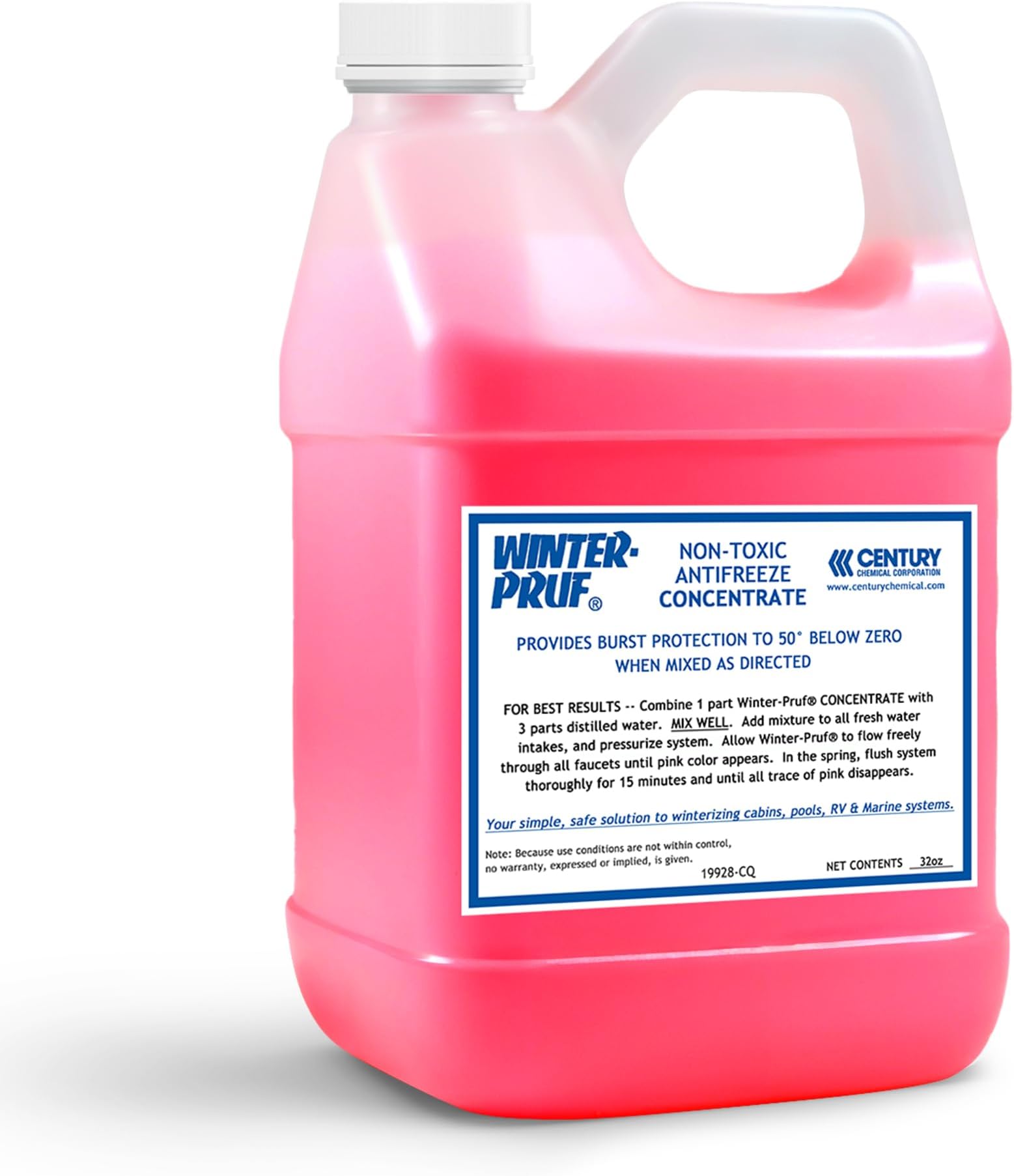 Amazon.com: WINTER PRUF® Antifreeze - 32oz Concentrated, Non-Toxic ...