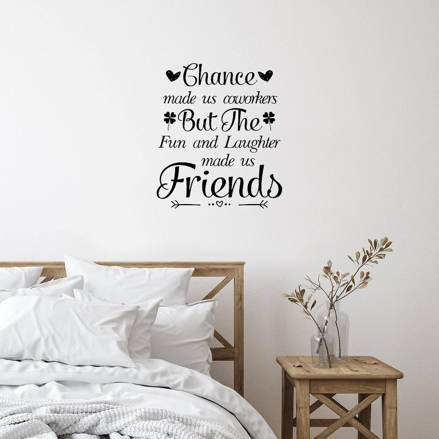 Amazon.com: Vinyl Wall Quotes Stickers Chance Made Us Colleagues Funny ...
