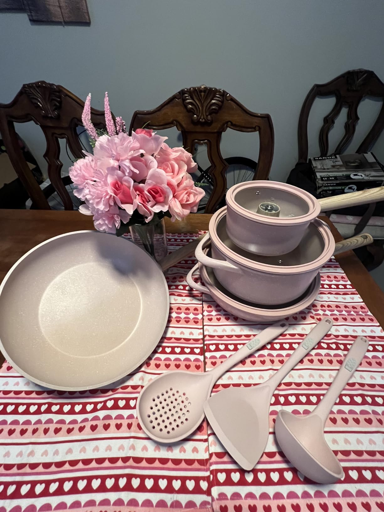 Amazon.com: Silicone Cooking Kitchen Utensils Set,3 Pcs Large Kitchen ...