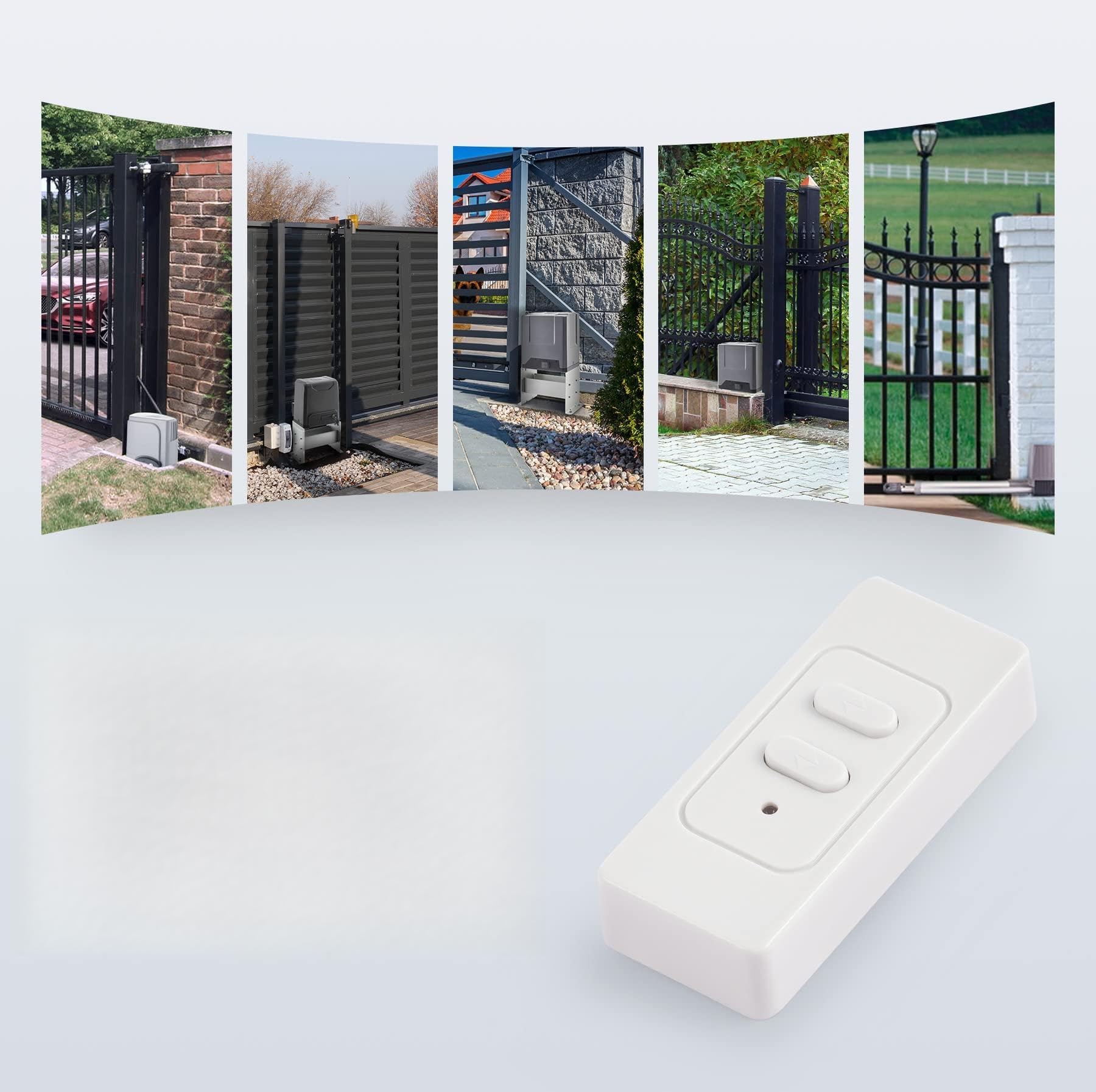 Amazon.com: CO-Z Automatic Dual Swing Gate Opener Kit with 1 Wall Mount ...