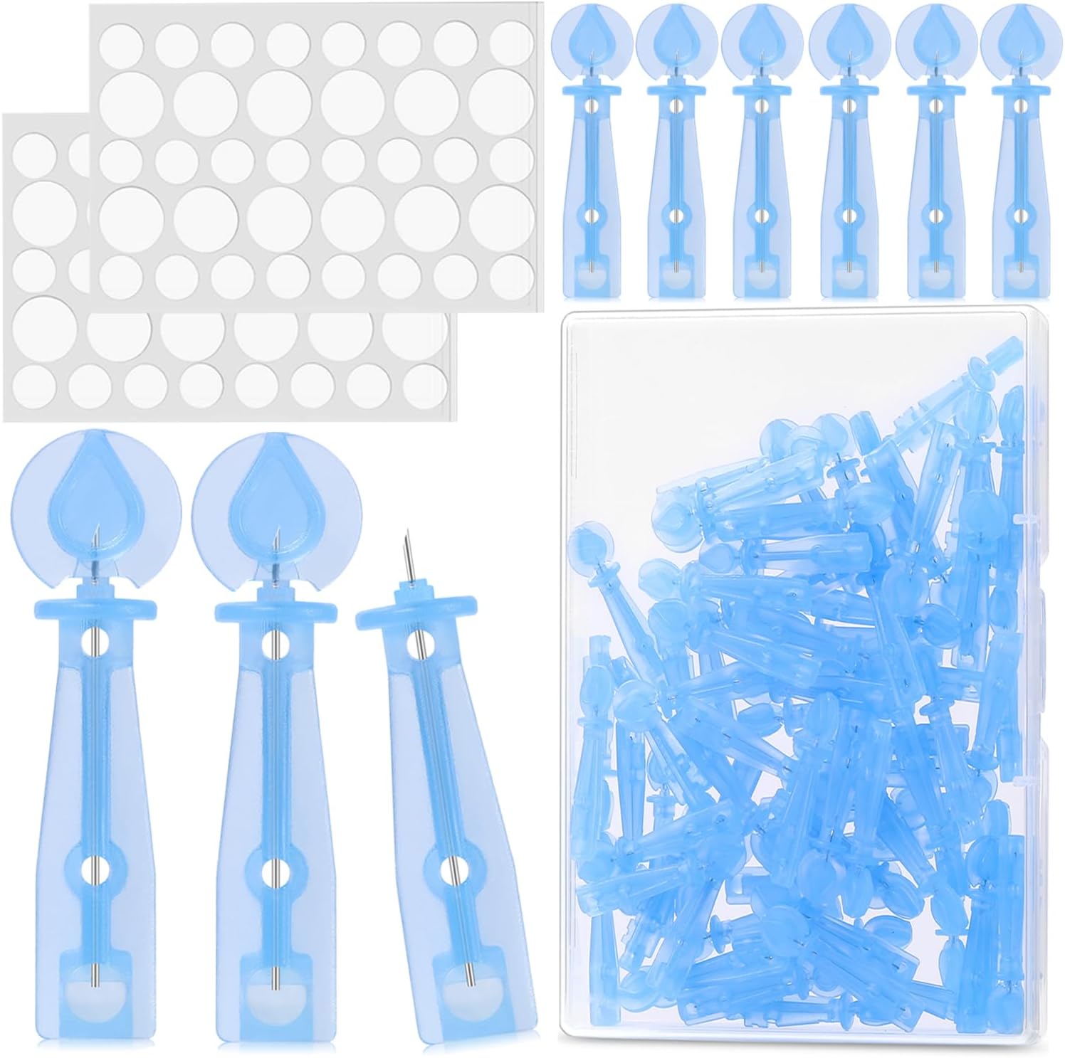 Amazon.com: Lishae Acne Needle, 50 Pcs Disposable Pimple Needle and 72 ...