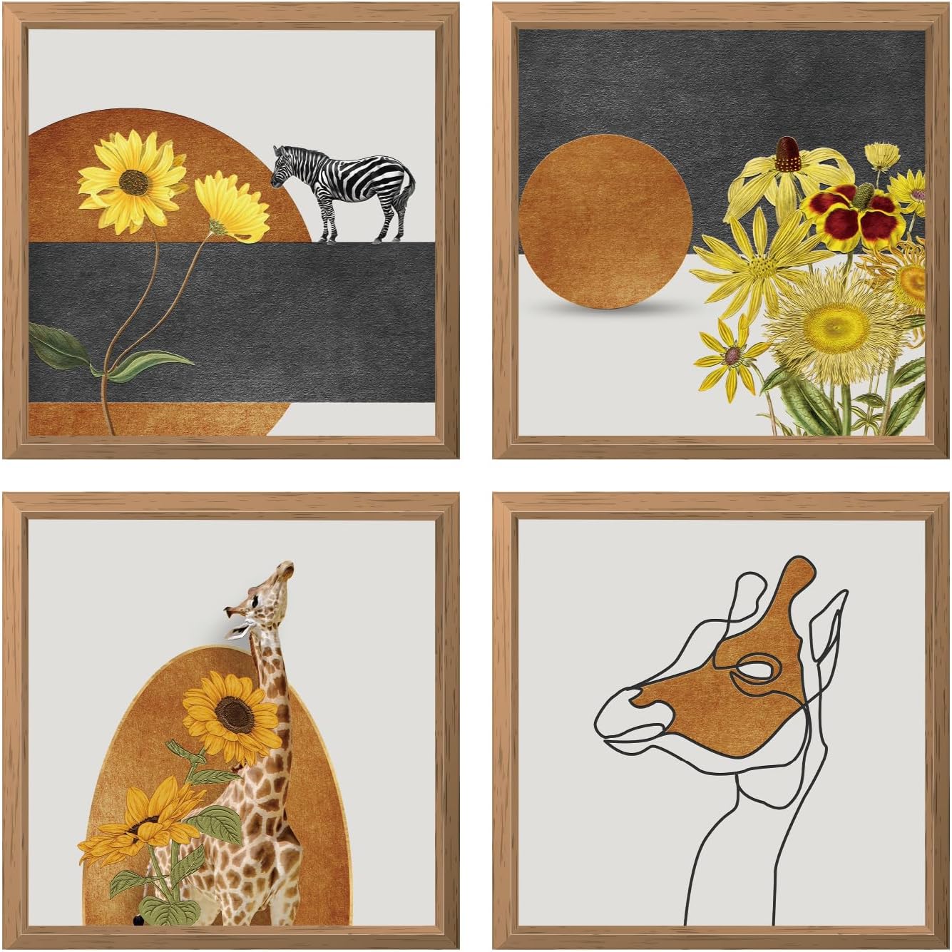 Amazon.com: Sunflower Wall Decal - ATR Wall Stickers Animal Wall Mural ...