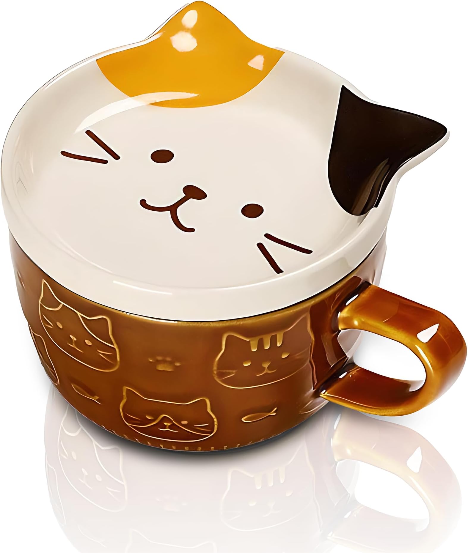 Amazon.com: Home-X - Ceramic Cat Coffee and Tea Mug, The Perfectly Fun ...