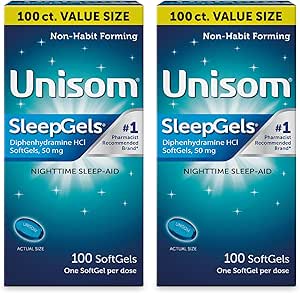Amazon.com: Unisom Nighttime Sleep-Aid Gels, Diphenhydramine HCI 50mg ...