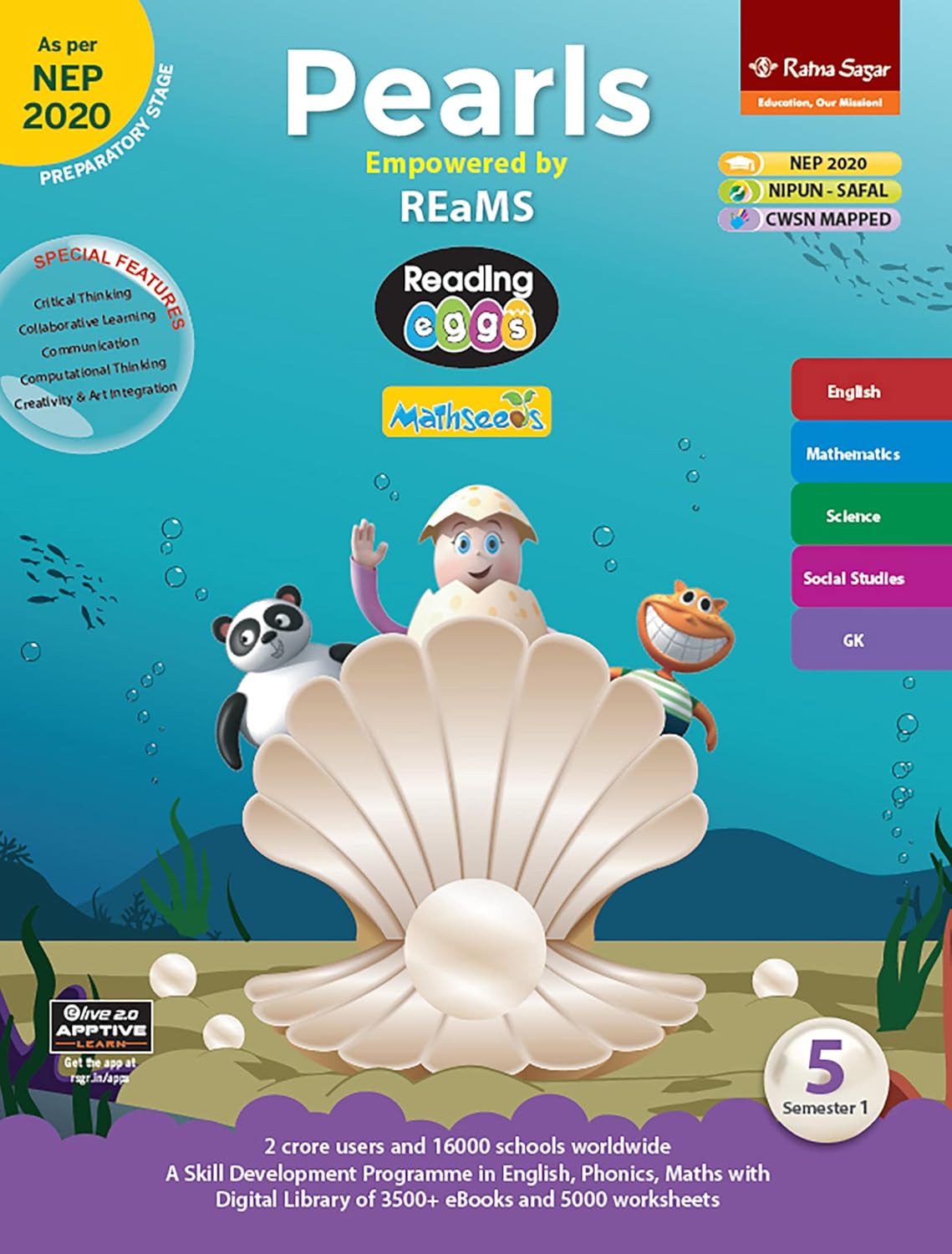 Pearls Empowered by ReaMS Grade 5 Semester 1 & 2 | English | Maths ...