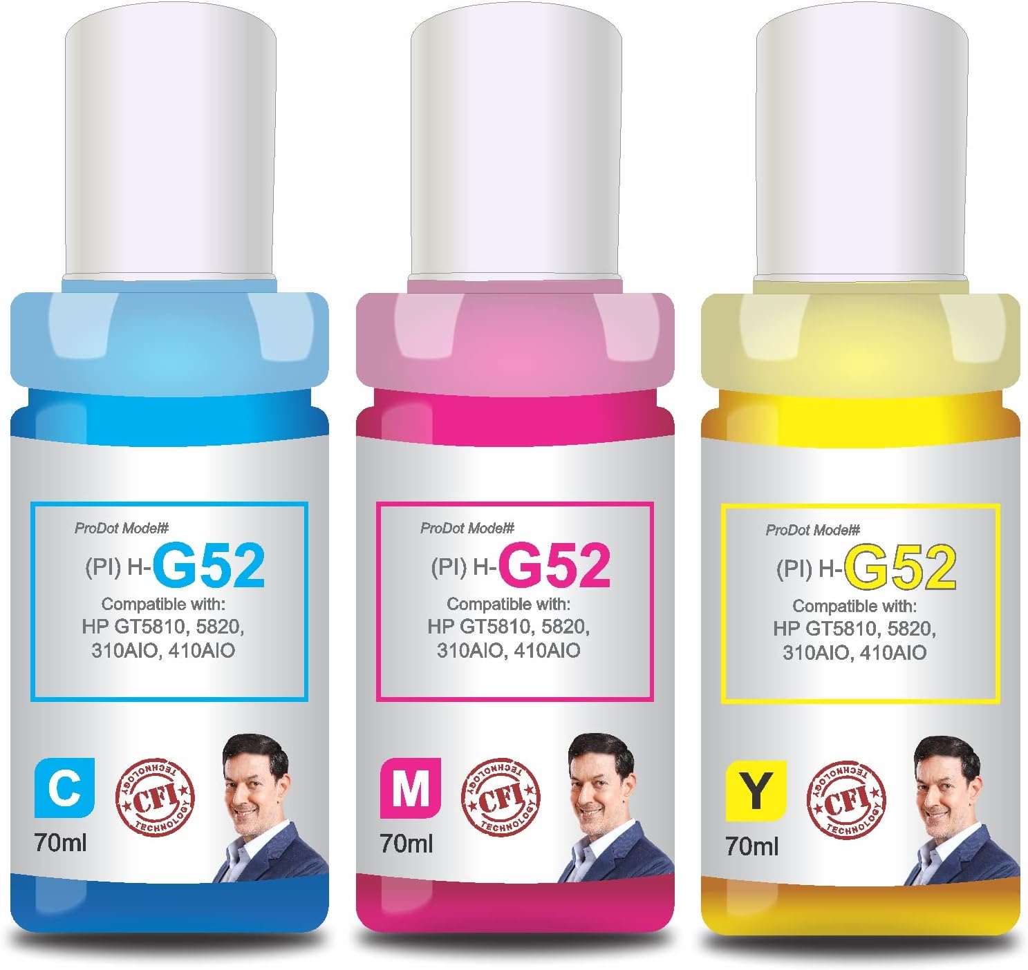 HP GT52 70-ml Yellow Original Ink Bottle : Amazon.in: Computers ...