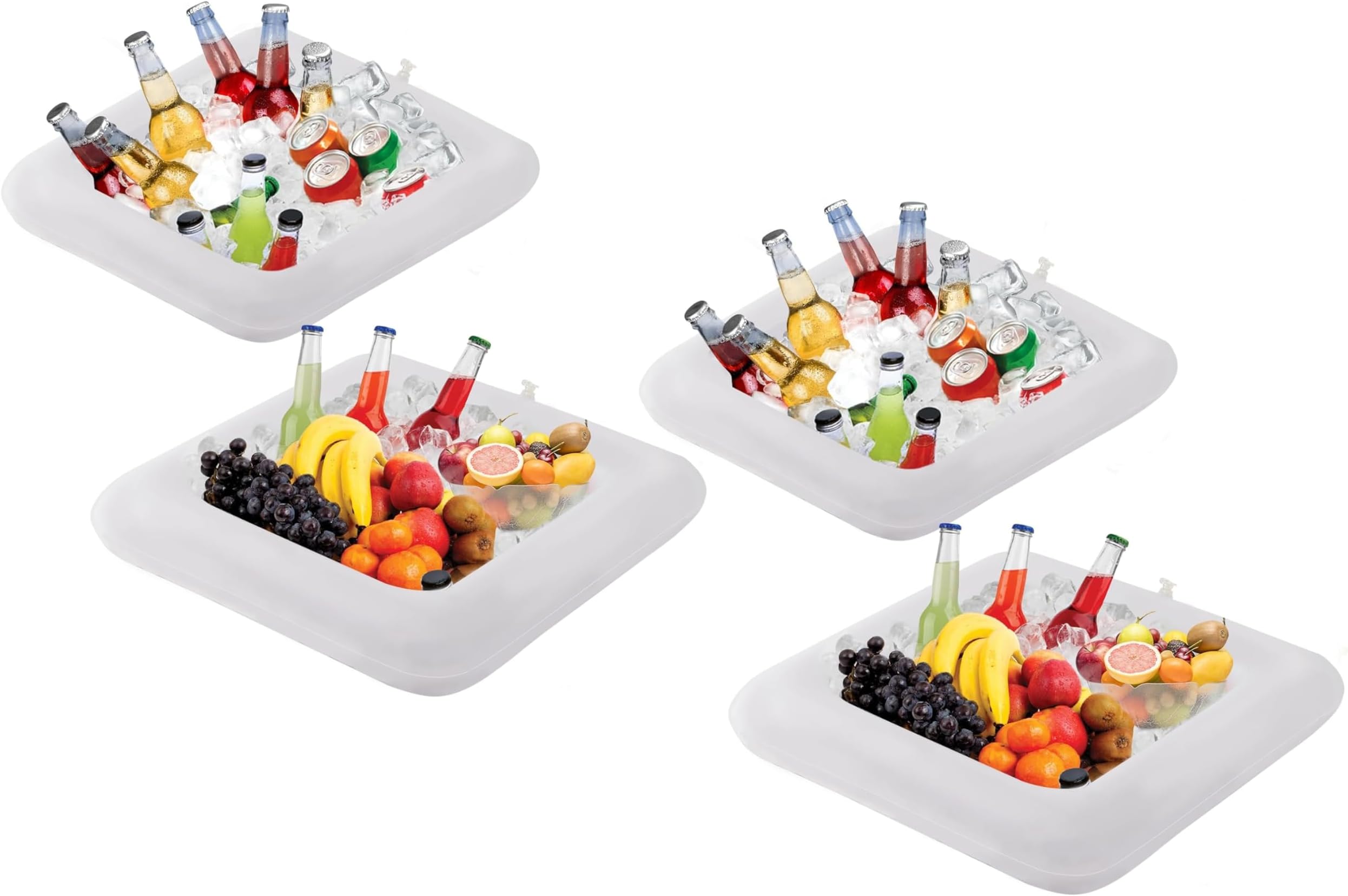 Amazon.com: 4-Pack Inflatable Serving Bar – White Ice Buffet Cooler ...