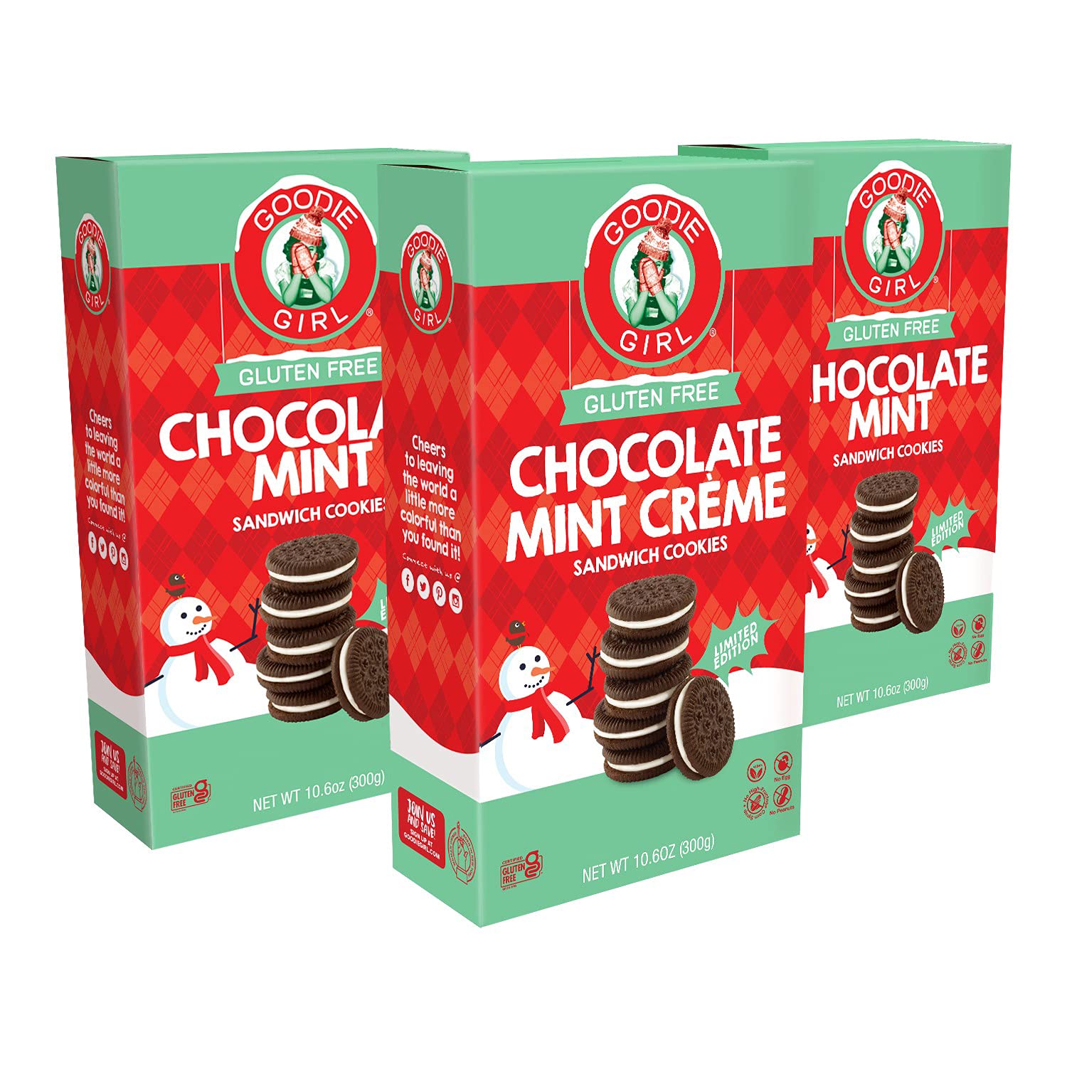 Amazon.com: Goodie Girl Gluten Free Cookies, Chocolate Mint Creme ...