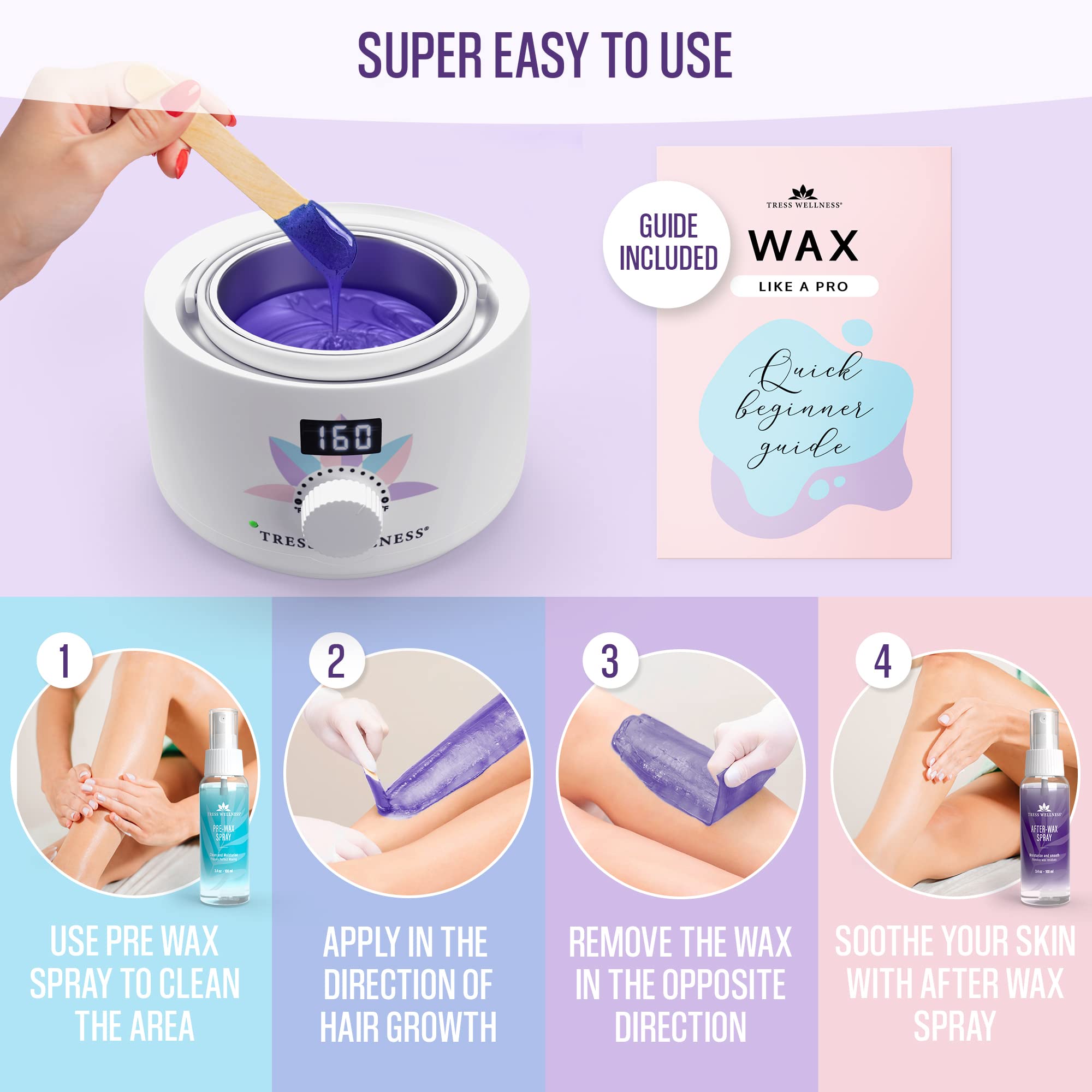 Snapklik.com : Tress Wellness Waxing Kit For Brazilian Wax - Easy To ...
