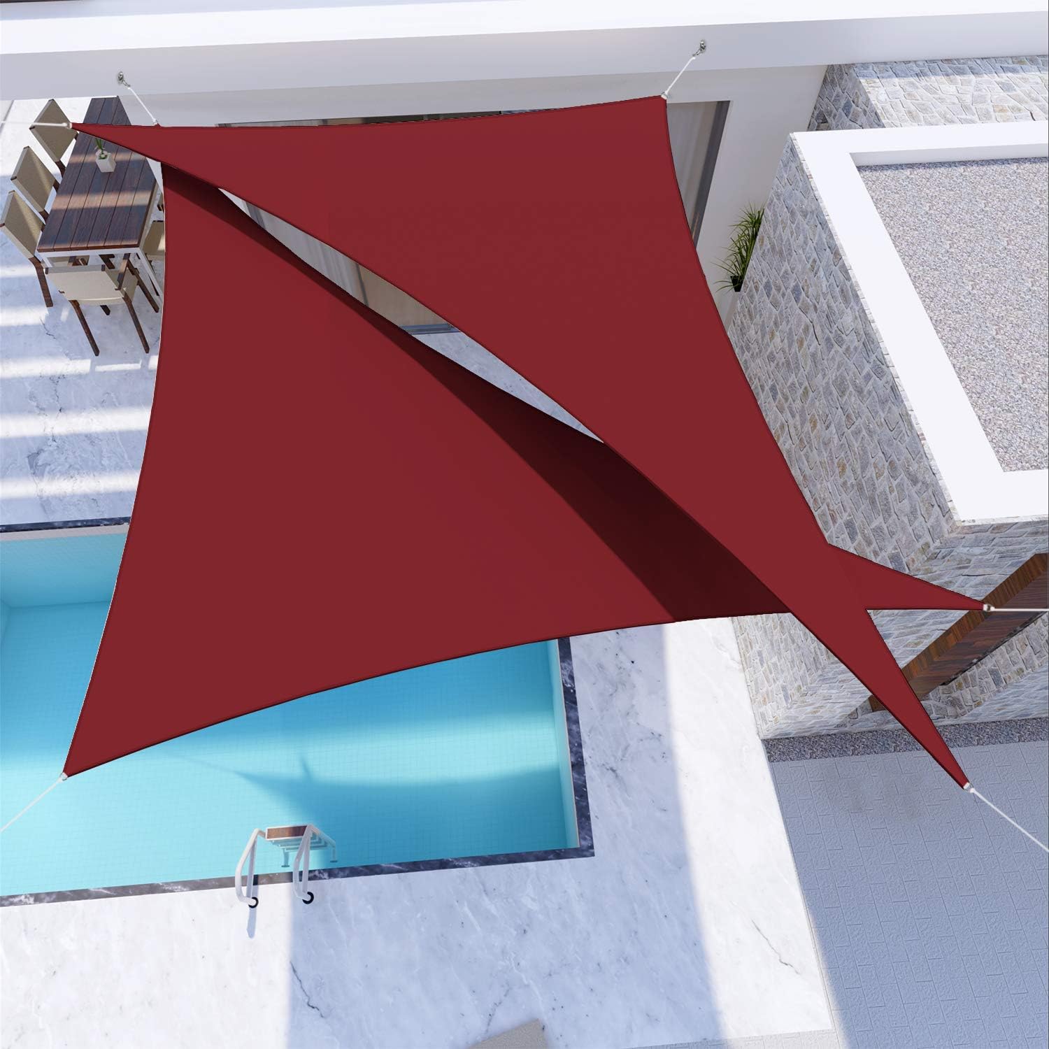 Amazon.com : Windscreen4less Terylene Waterproof Sun Shade Sail UV ...