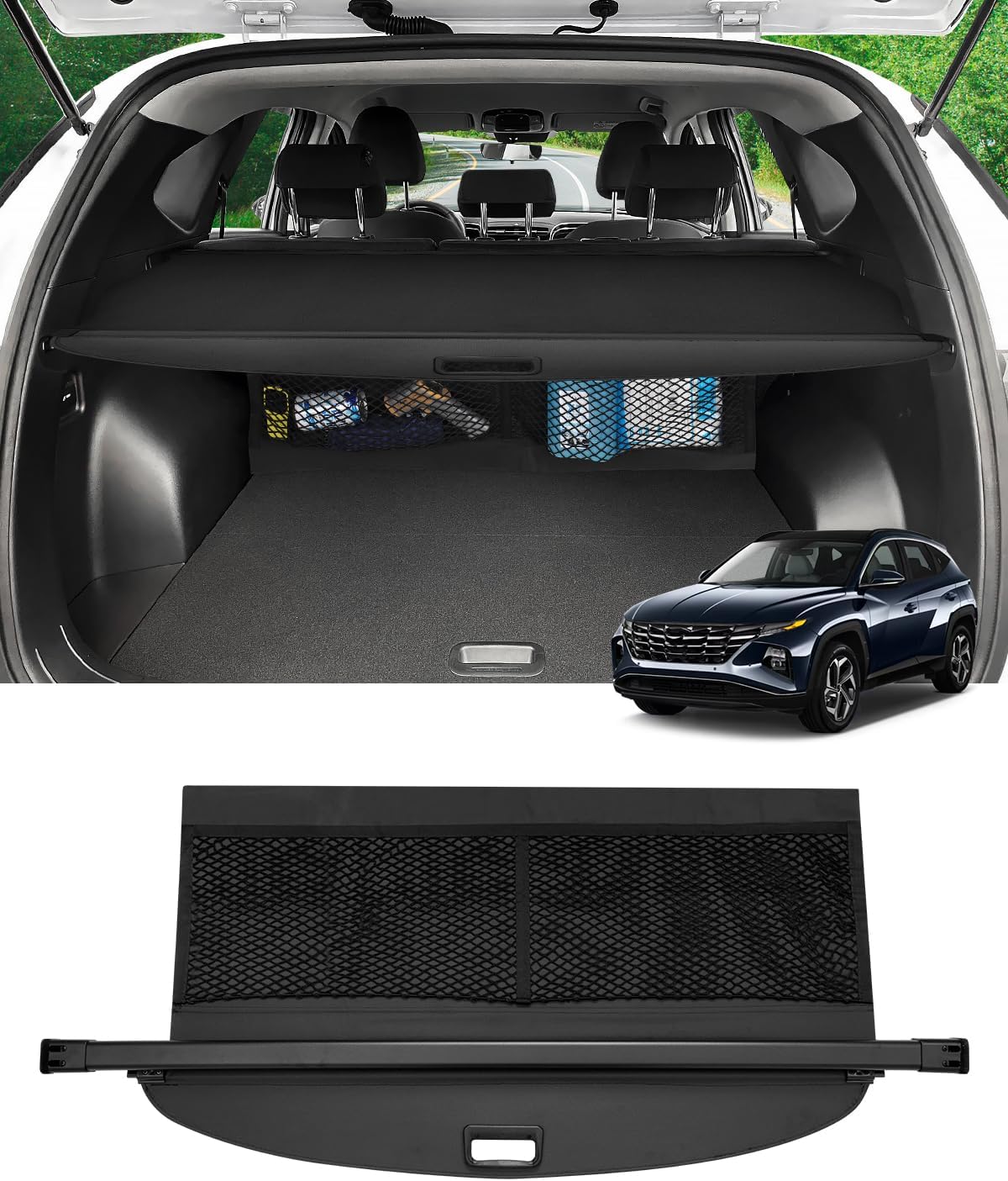 Amazon.com: Autorder Cargo Cover for 2022 2023 2024 2025 Hyundai Tucson ...