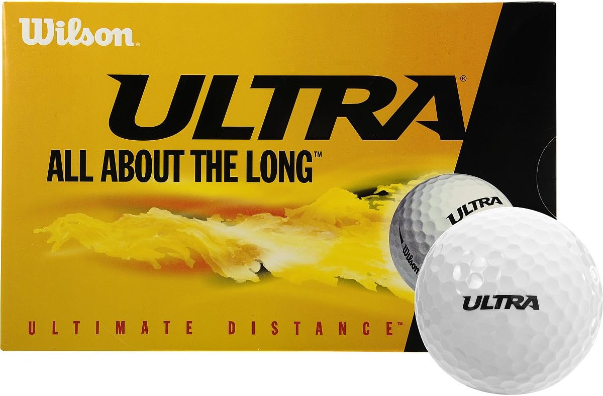 Wilson Ultra Ultimate Distance Golf Balls (Pack of 15) - White : Amazon ...