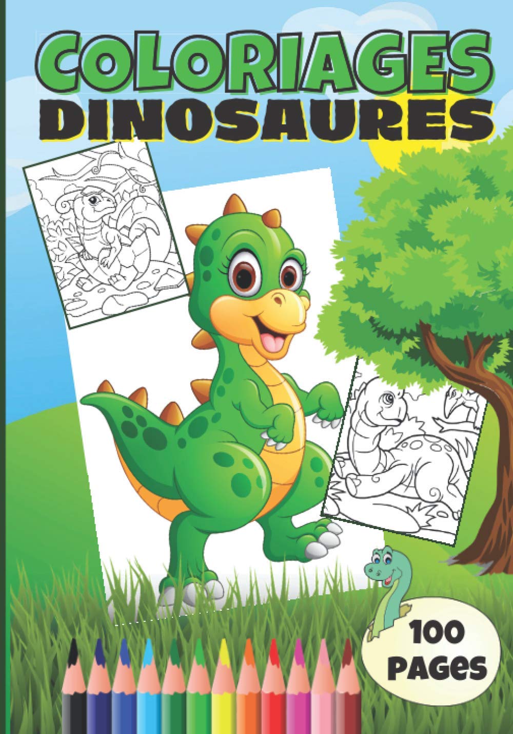 Coloriages Dinosaures 100 pages: Livre de coloriage pour enfant sur le ...