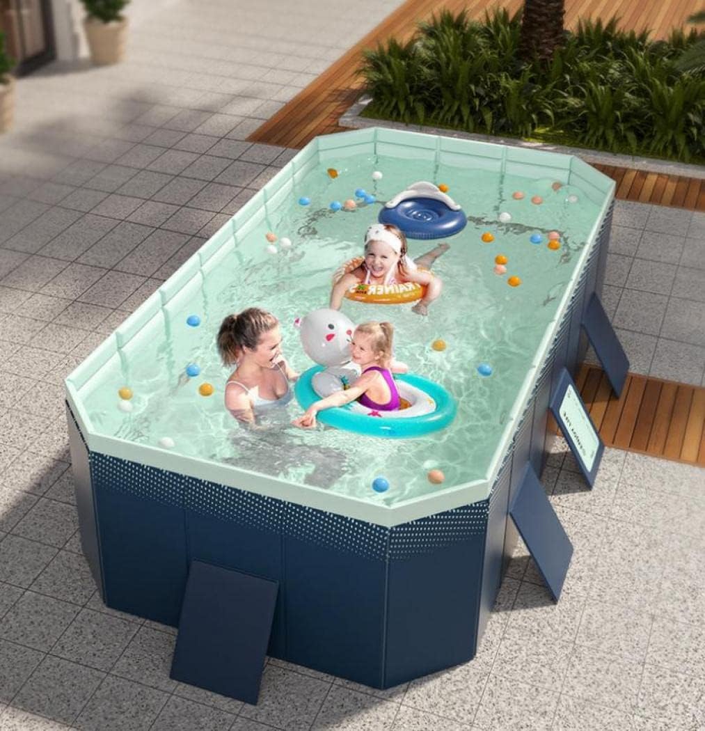 Amazon.com: Foldable Swimming Pool，Oversized Family Kiddie Pool for ...