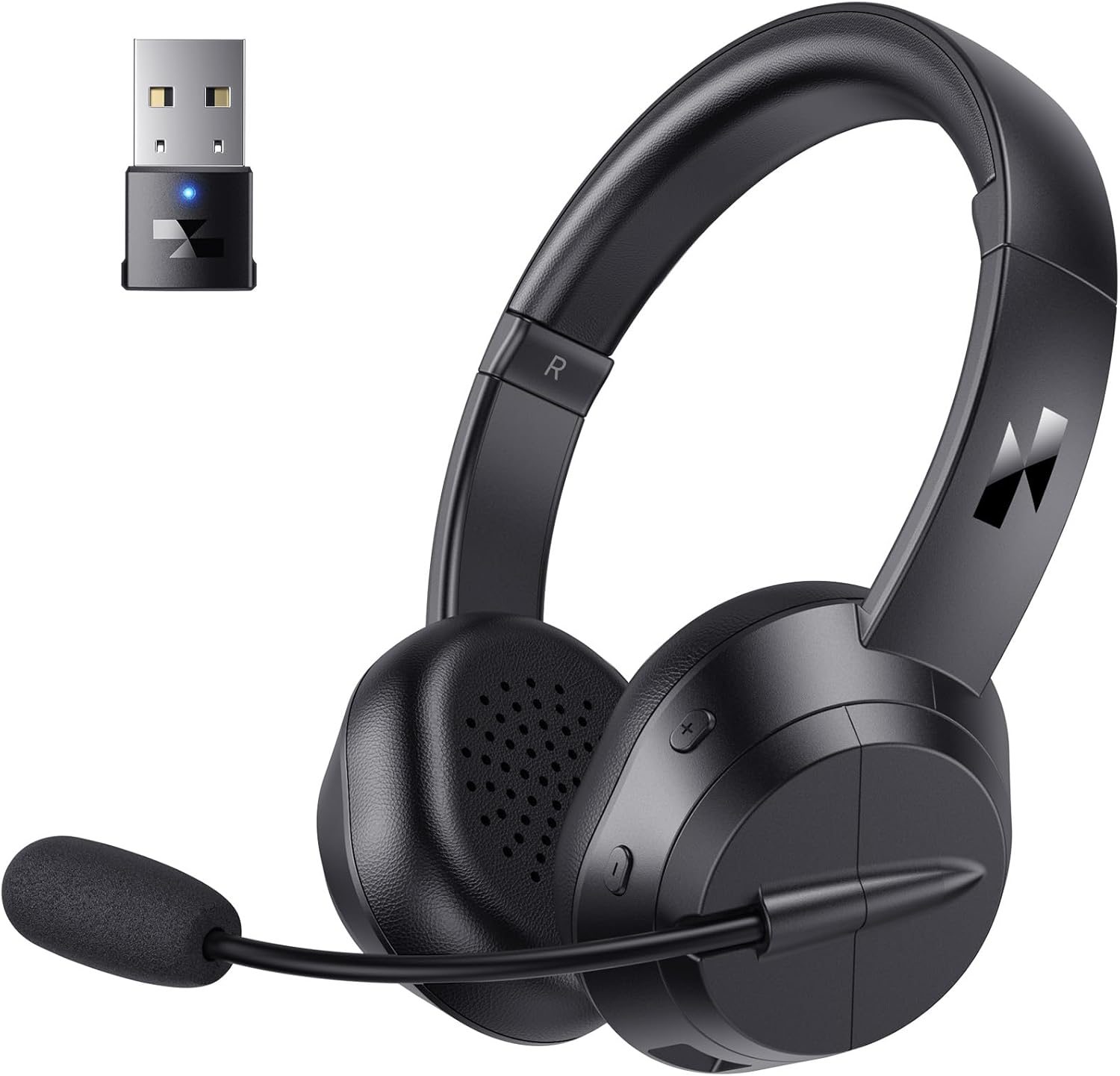 Amazon.com: Wireless Headset with Mic for Work, Bluetooth Headset with ...