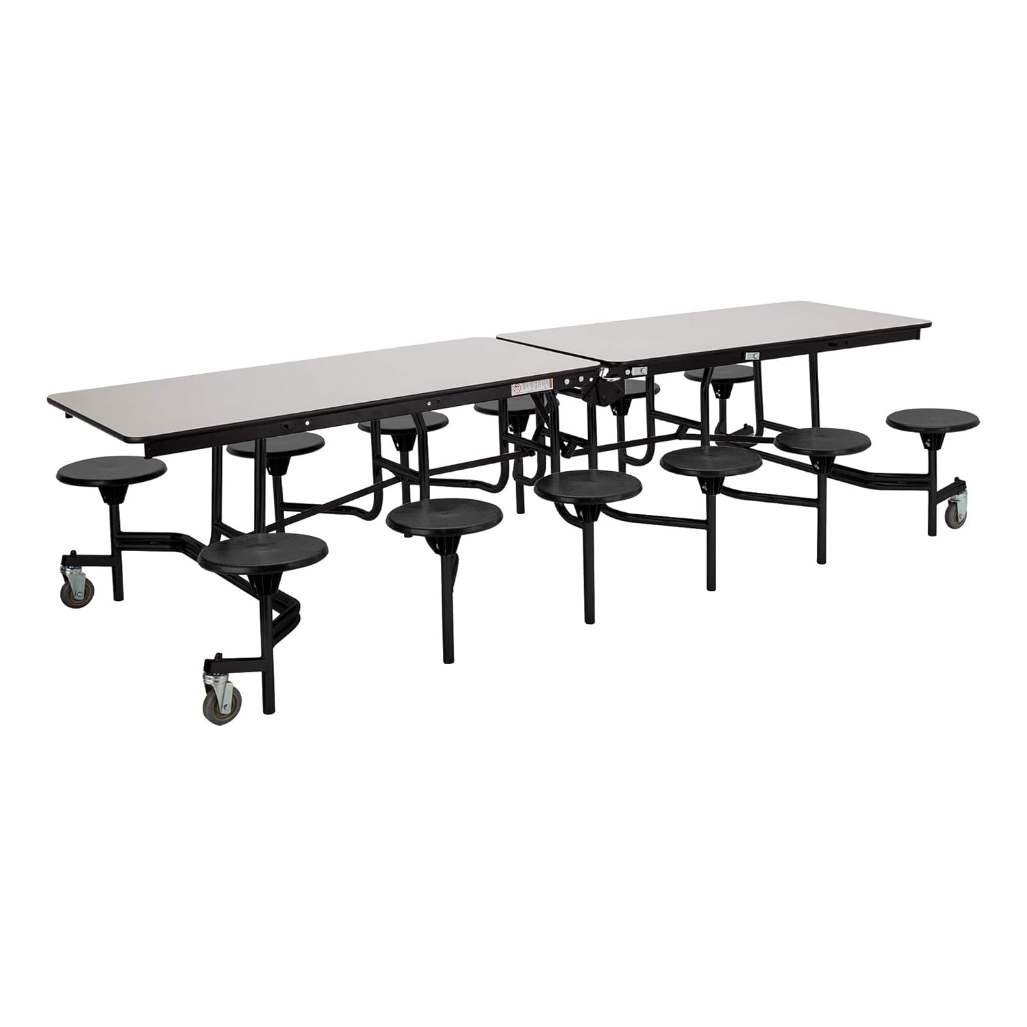 Amazon.com: Learniture Mobile Stool Cafeteria Table for Schools and ...